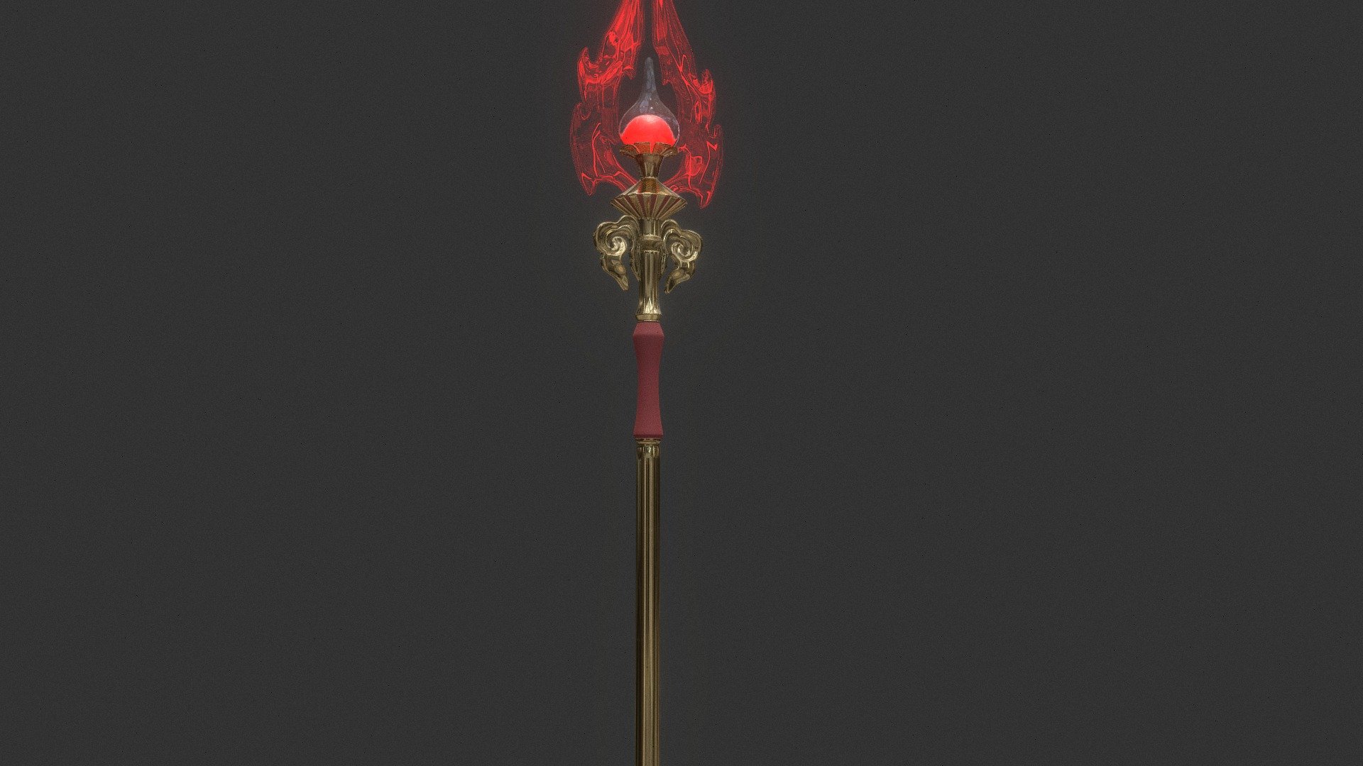 Red Gem Staff - Download Free 3D model by Visthétique (@visthetique ...