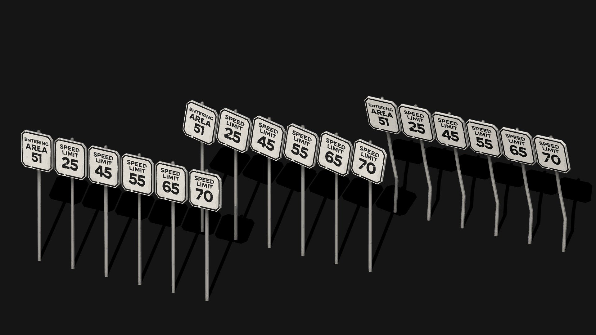 Road Signs (Low Poly) - 3D model by Likonisa (@eDU6tjT5IDwTntq ...