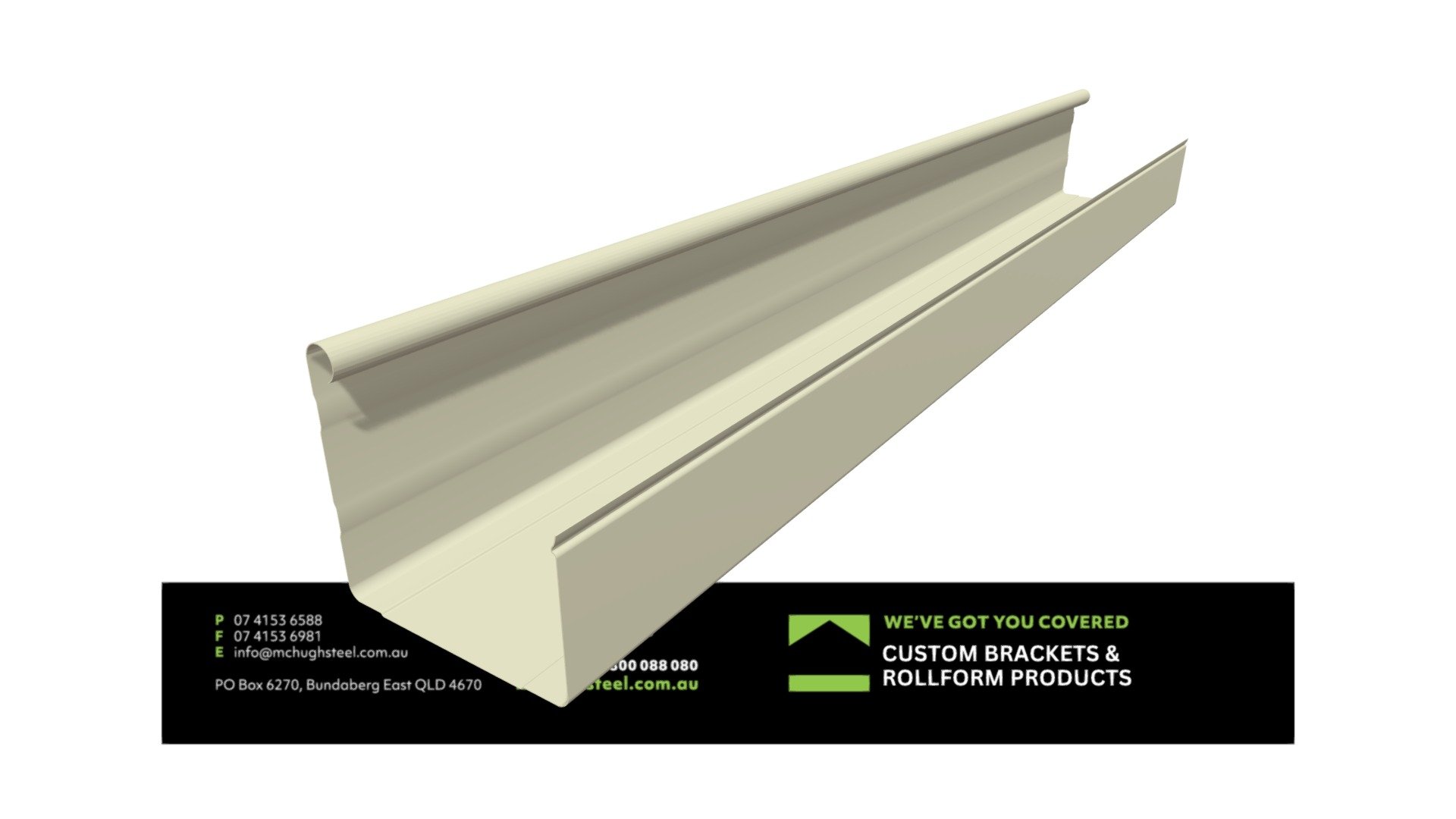 SQGPB Squareline Gutter Colorbond Paperbark - 3D model by mchughsteel ...