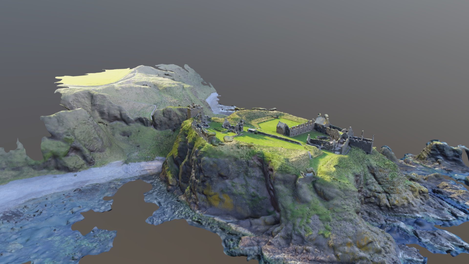 Dunnottar castle - 3D model by UAS Service (@tkjelvik) [a4acd5b ...