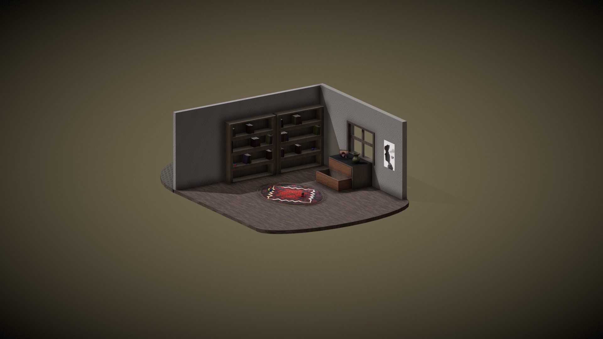 3D Diorama (The Room) Callum Mateer - 3D model by lacolas [a4b0538 ...
