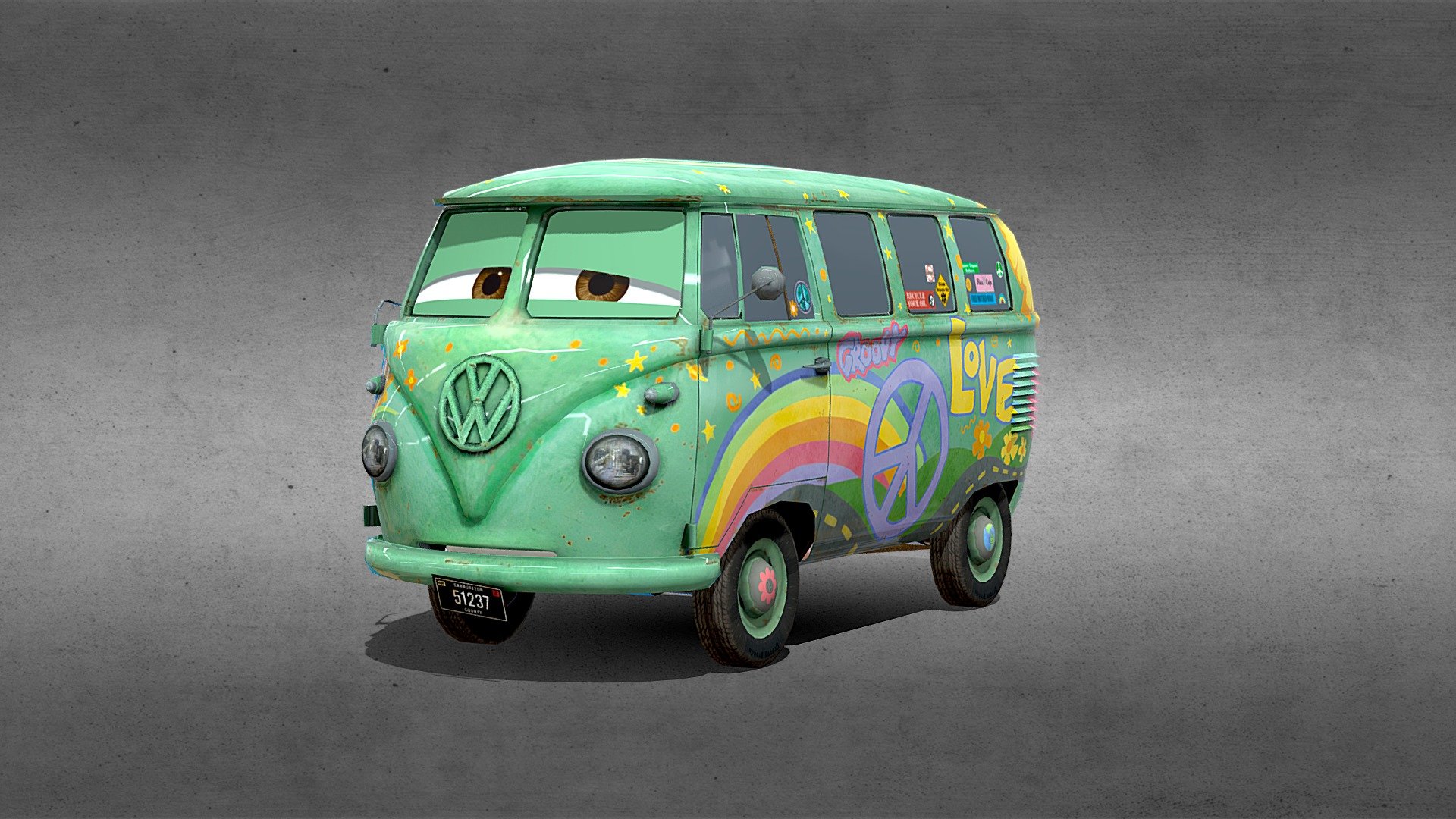 Fillmore - Download Free 3D model by DinseyPixarCarsModels [a4b0b2d ...