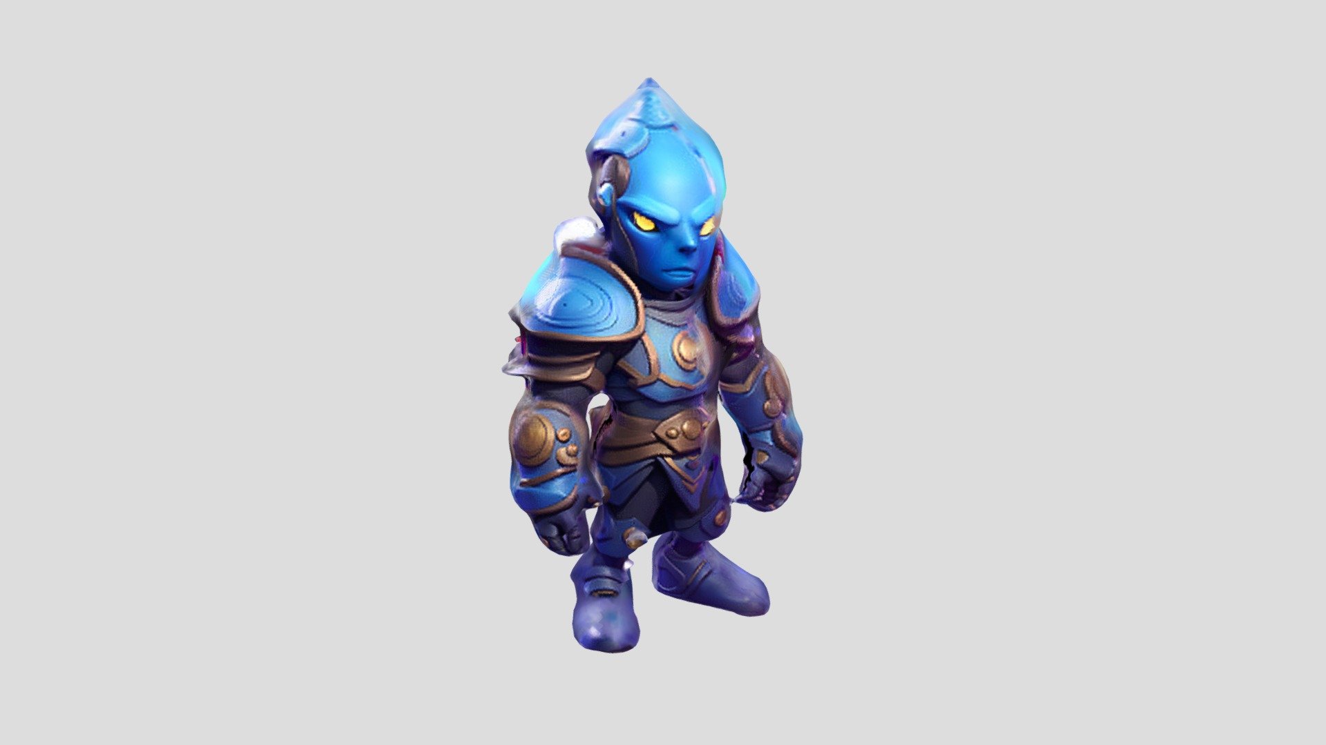 Blue Guardian Knight in Armor A blue guardian - Download Free 3D model ...