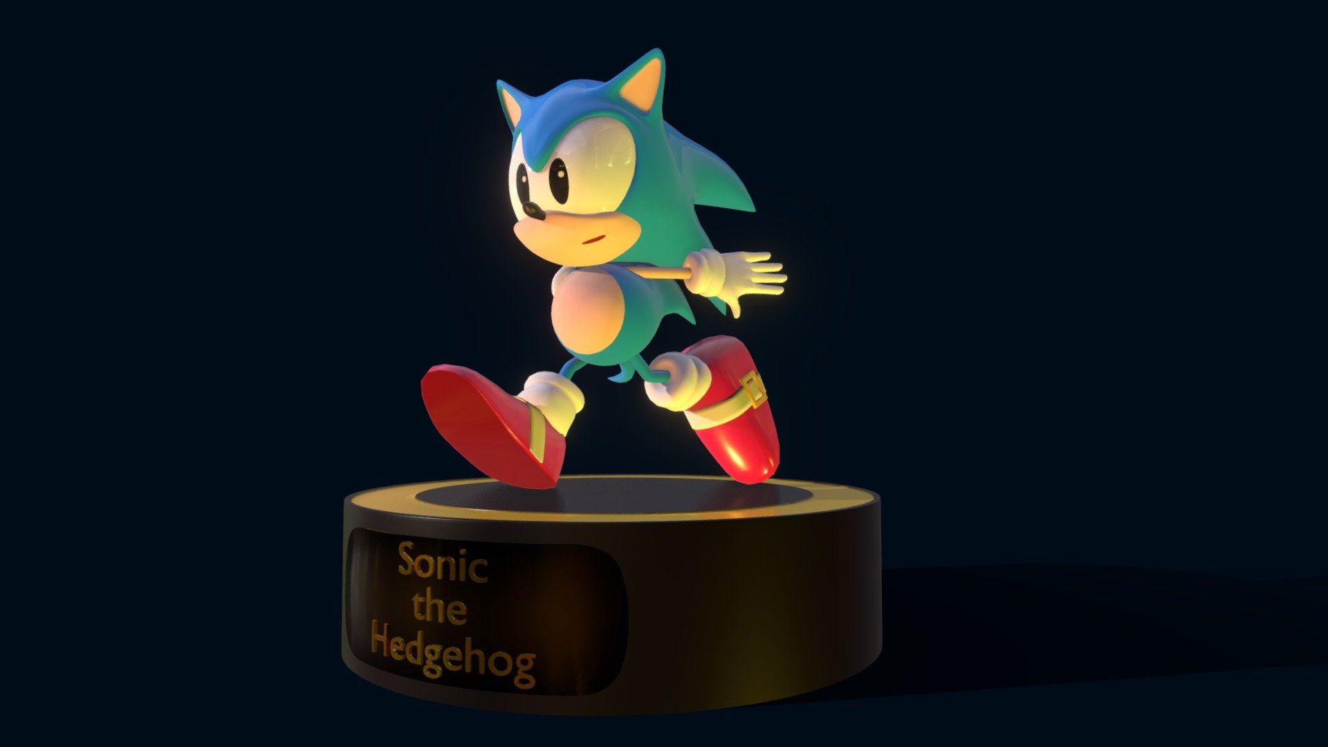 Classic Sonic figure (fanart) - 3D model by BubrRei (@_Rei2) [a4b1b8a ...