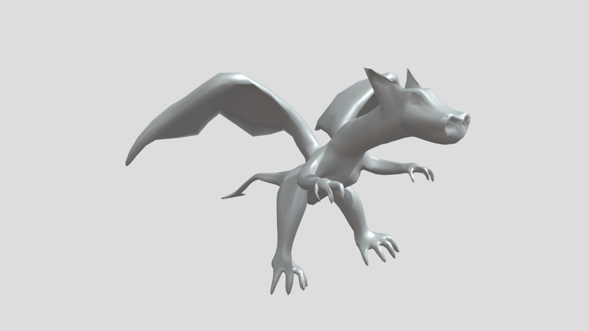 Dragon low poly model - Download Free 3D model by krytanmedia [a4b4694 ...