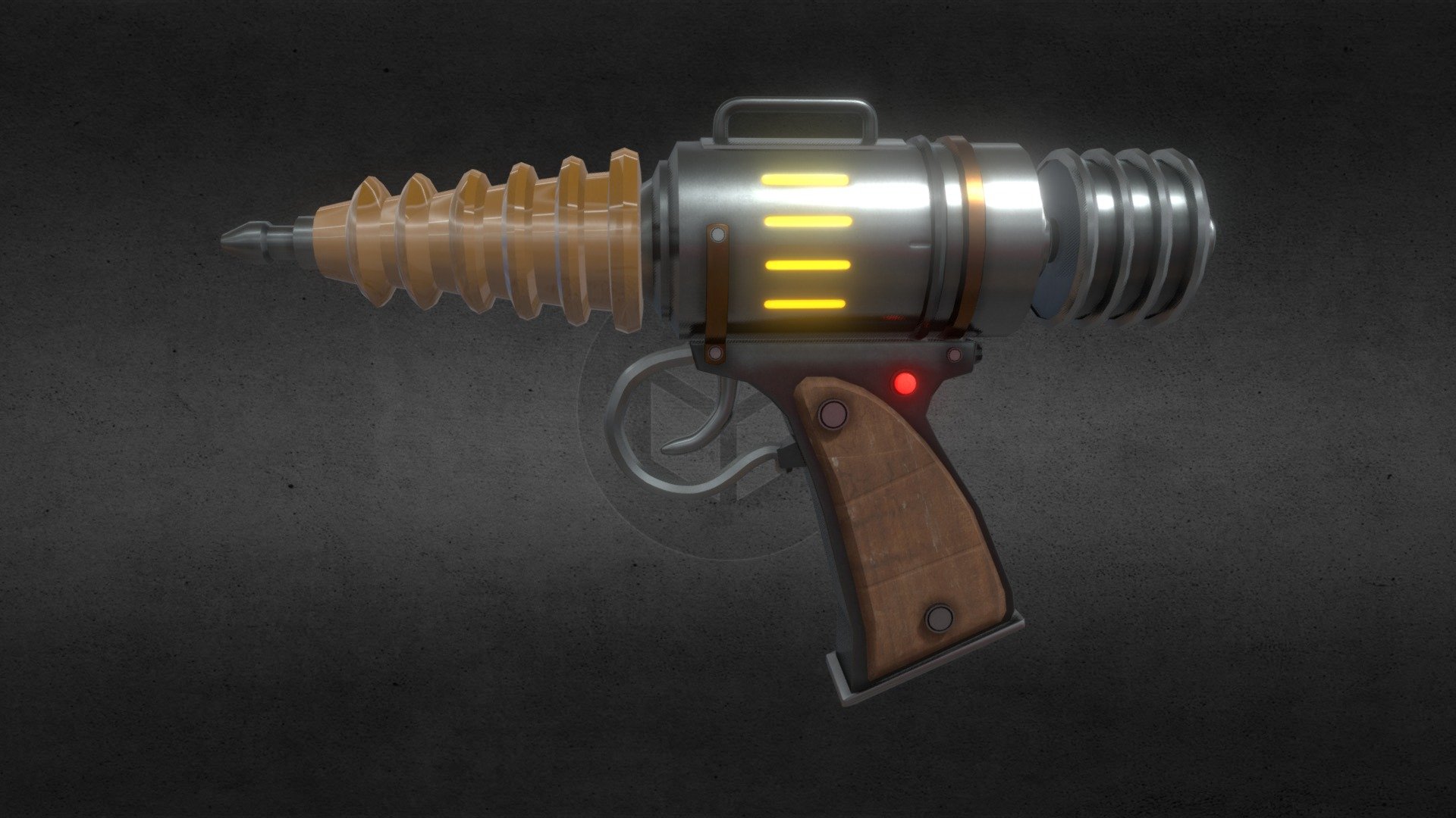 Sci fi Ray Gun - Download Free 3D model by t.flores [a4b4c56] - Sketchfab
