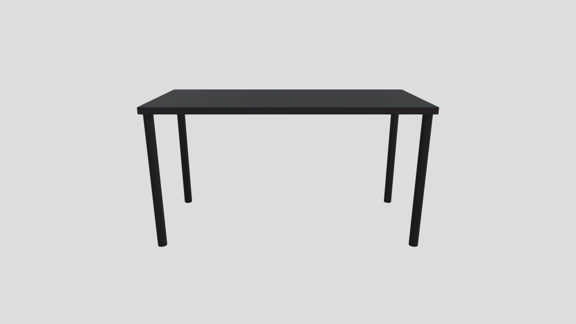 Ikea Linmone Desk Black - 3D model by syabillucy [a4b7bce] - Sketchfab