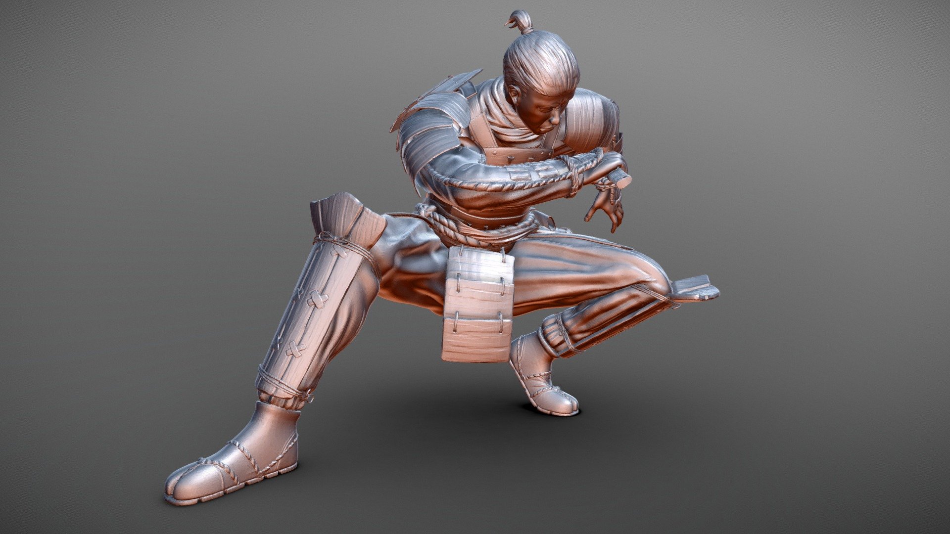 Samurai Sculpt - 3D model by Adrián García (@adrigx2) [a4b8989] - Sketchfab