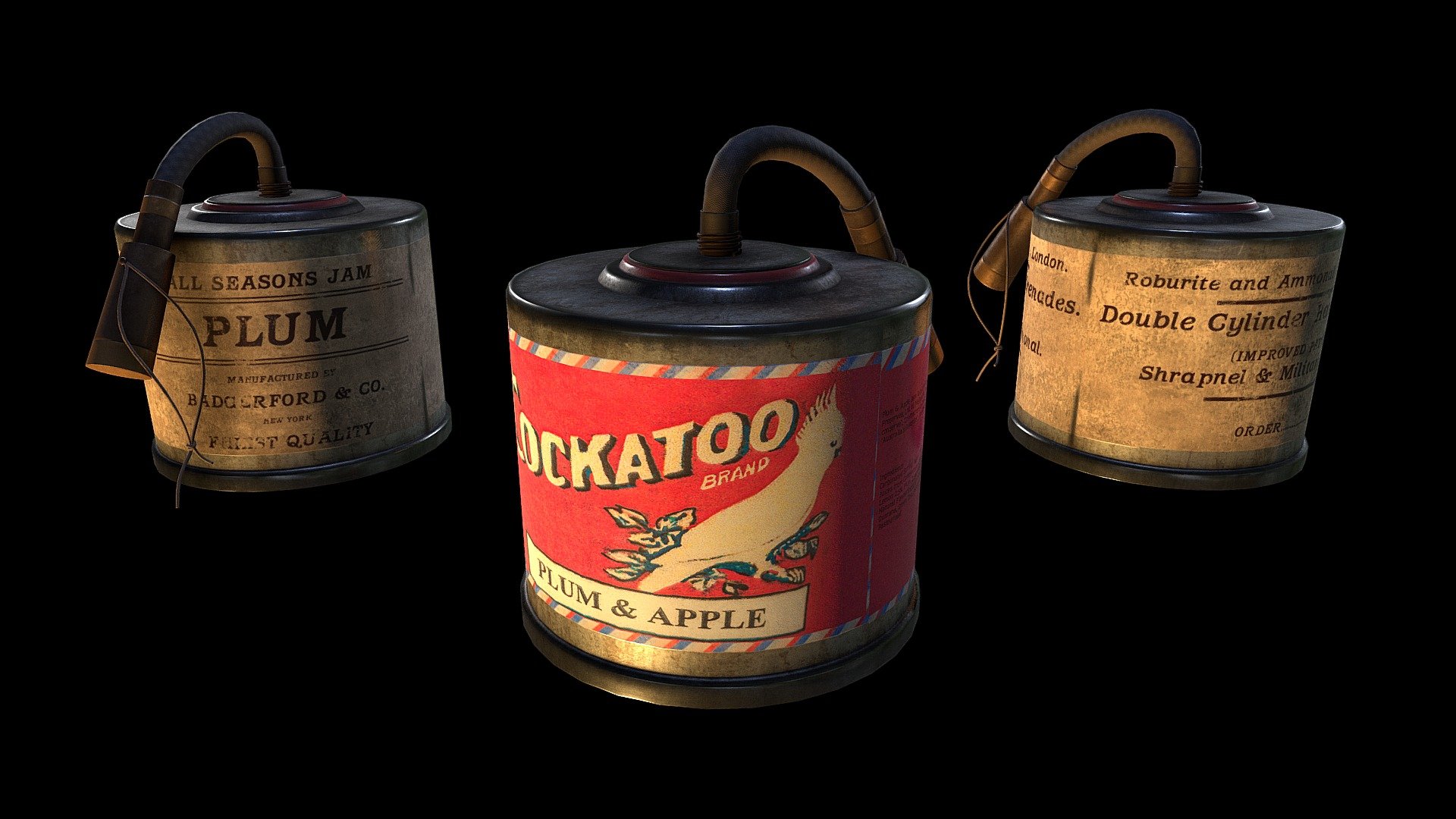 British Hand Grenade WW1 Jam tin - Download Free 3D model by Ovidiu ...