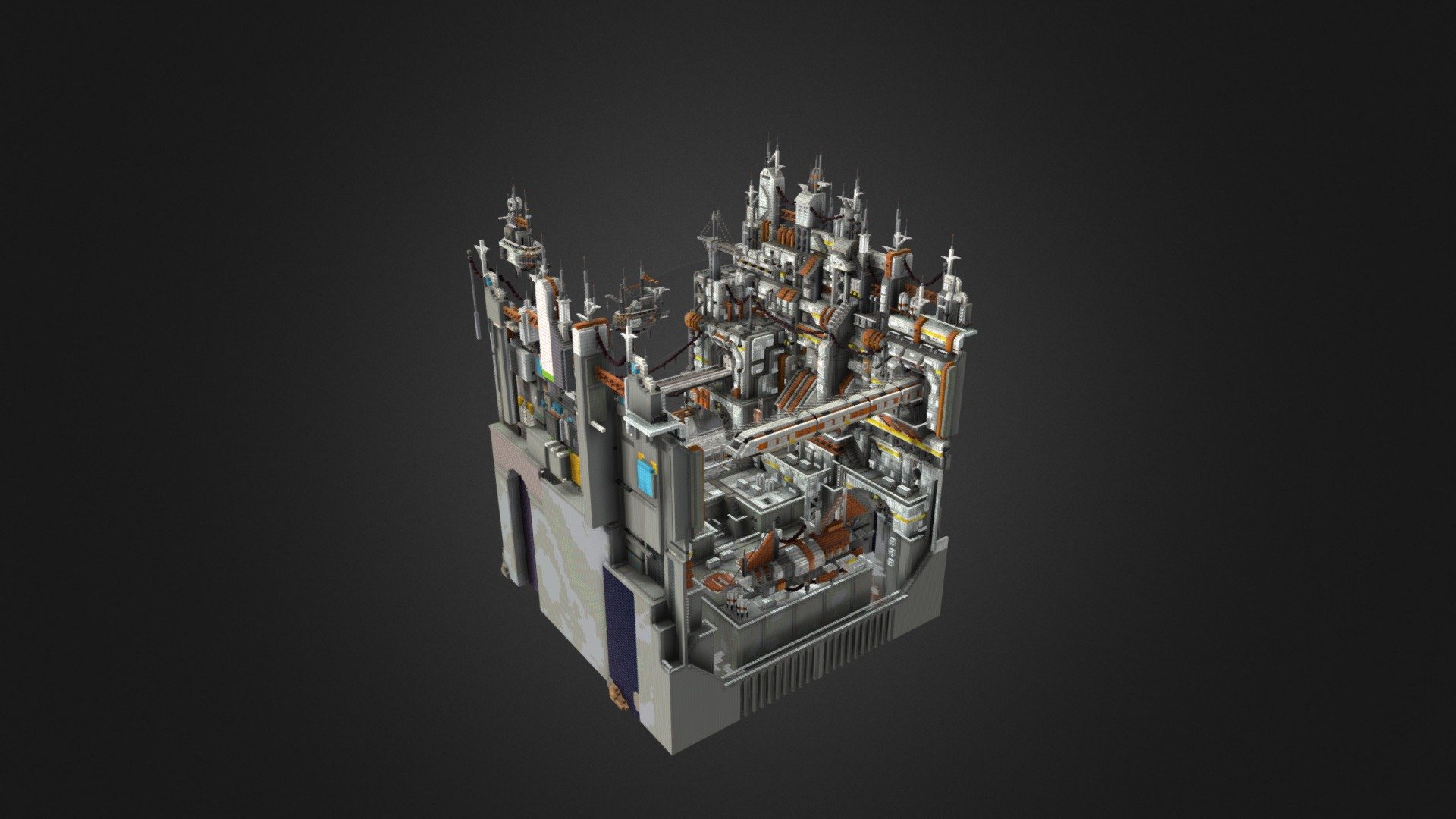 Sci-fi spawn (no clouds) - 3D model by igonomic [a4b92fb] - Sketchfab