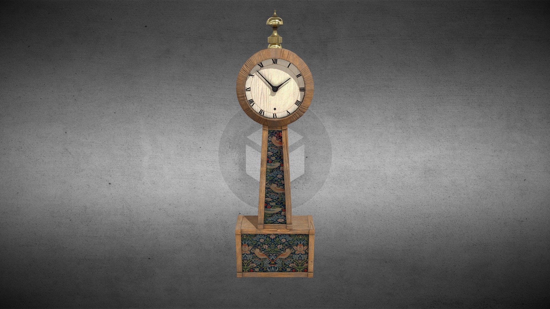 Wooden Banjo Clock - Download Free 3D model by bluesassassins [a4ba8ce ...