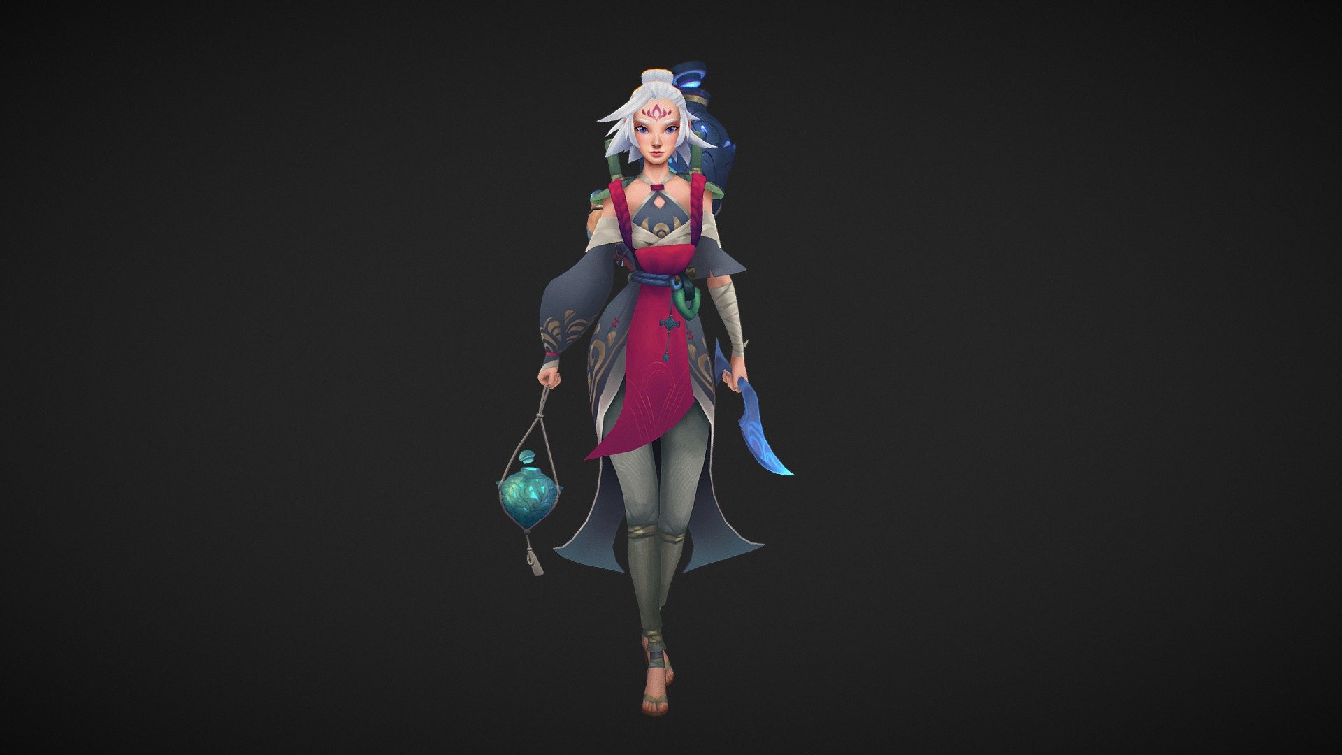 Kaya hand painted model - 3D model by SpookyGeorge [a4be02a] - Sketchfab