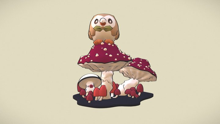 Rowlet 3D models - Sketchfab