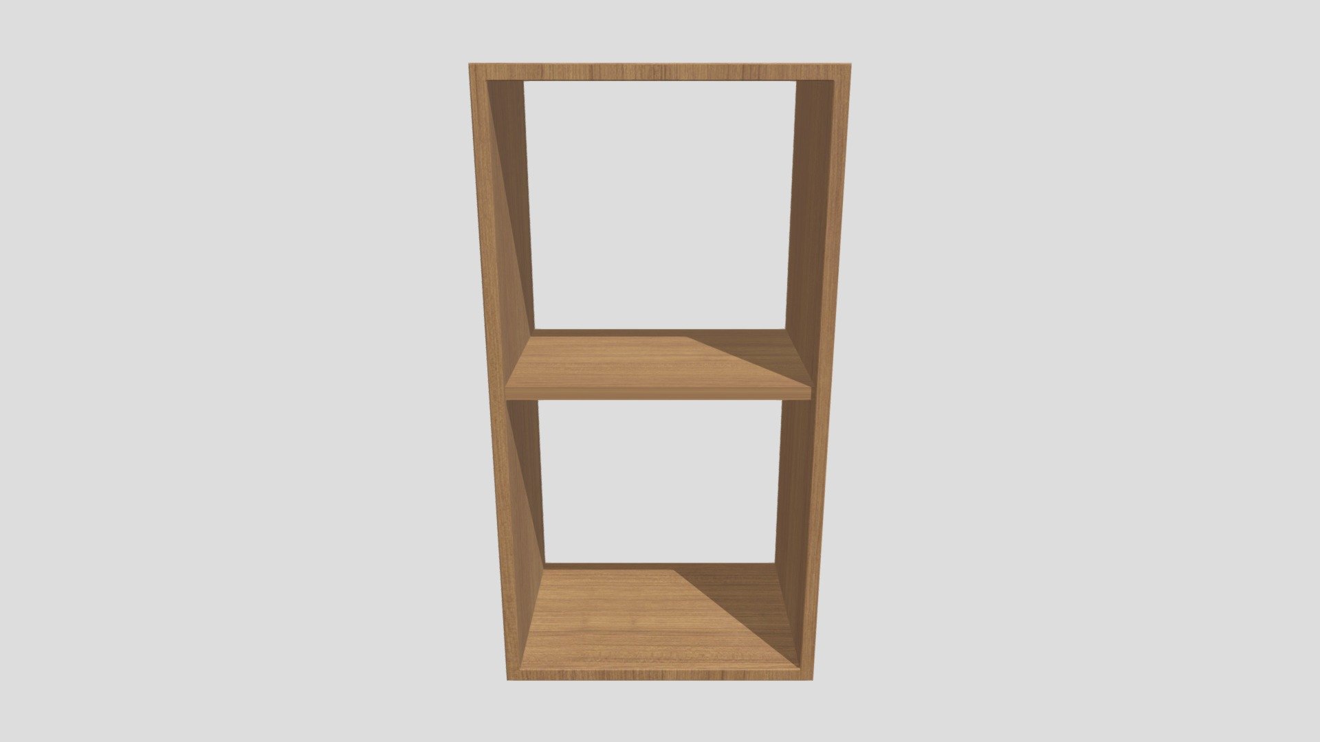Low Poly Muji Style Slim Stacking Shelf 2 Row - Download Free 3D model ...