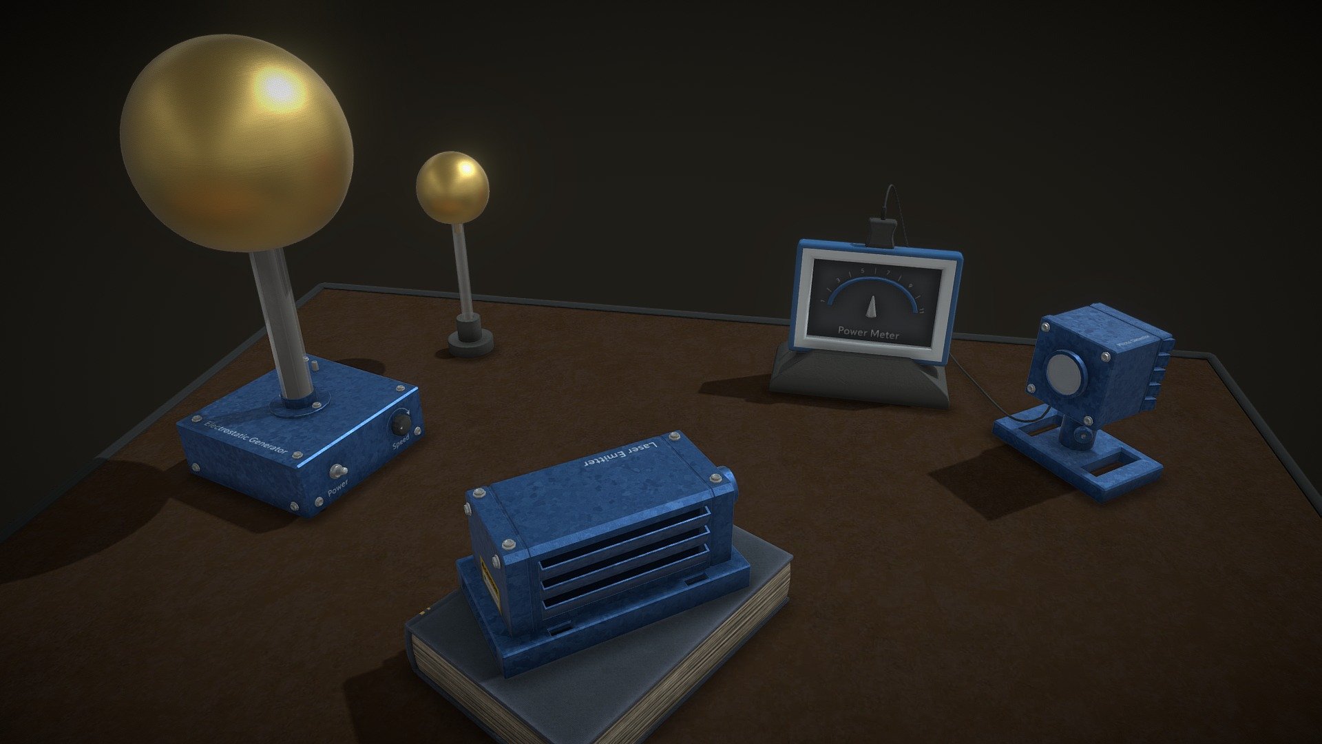 Physics Equipment Diorama - 3D model by sixlegdragon [a4c2bb5] - Sketchfab