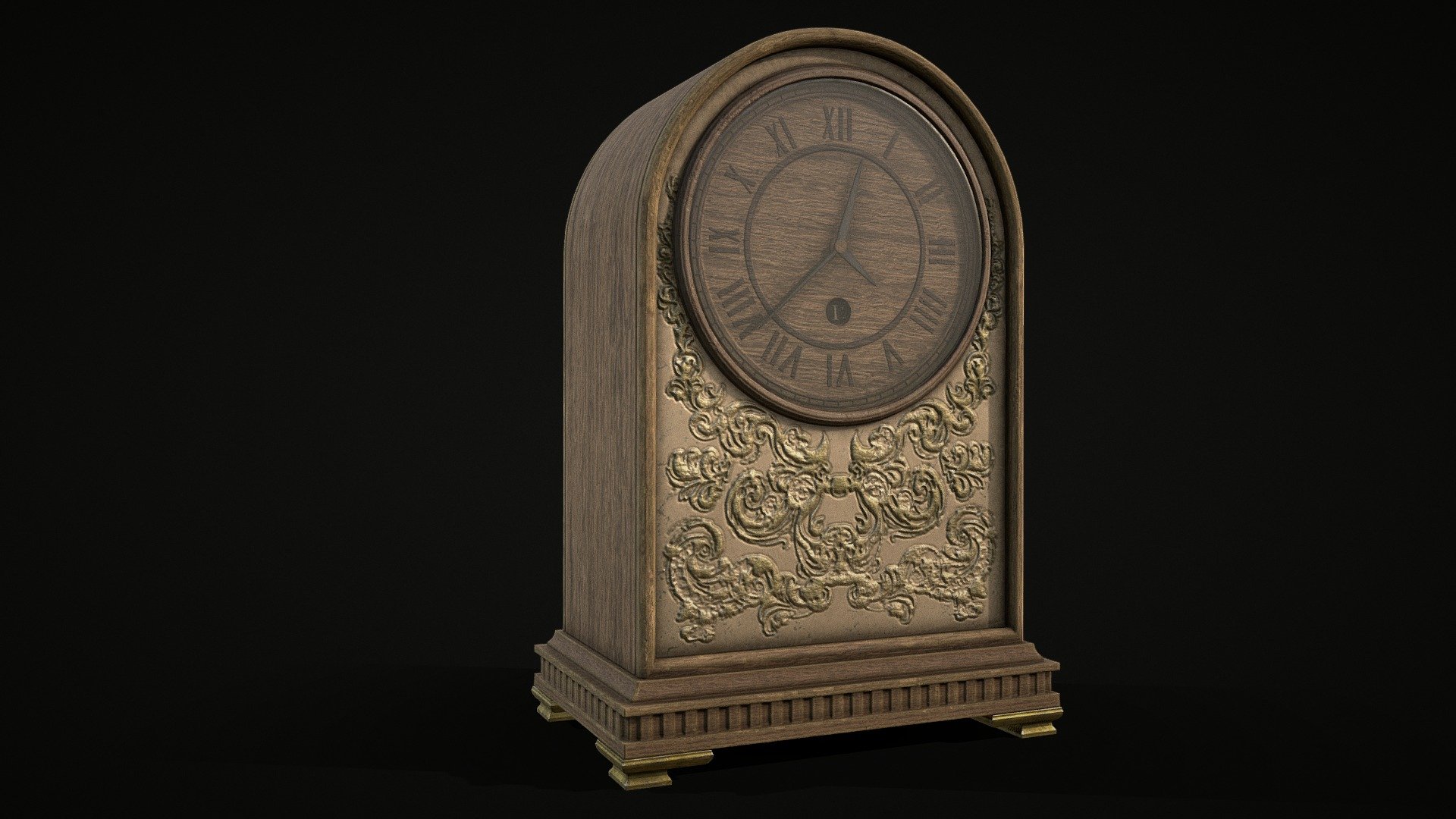Table clock - Download Free 3D model by GhInko [a4c7aa1] - Sketchfab