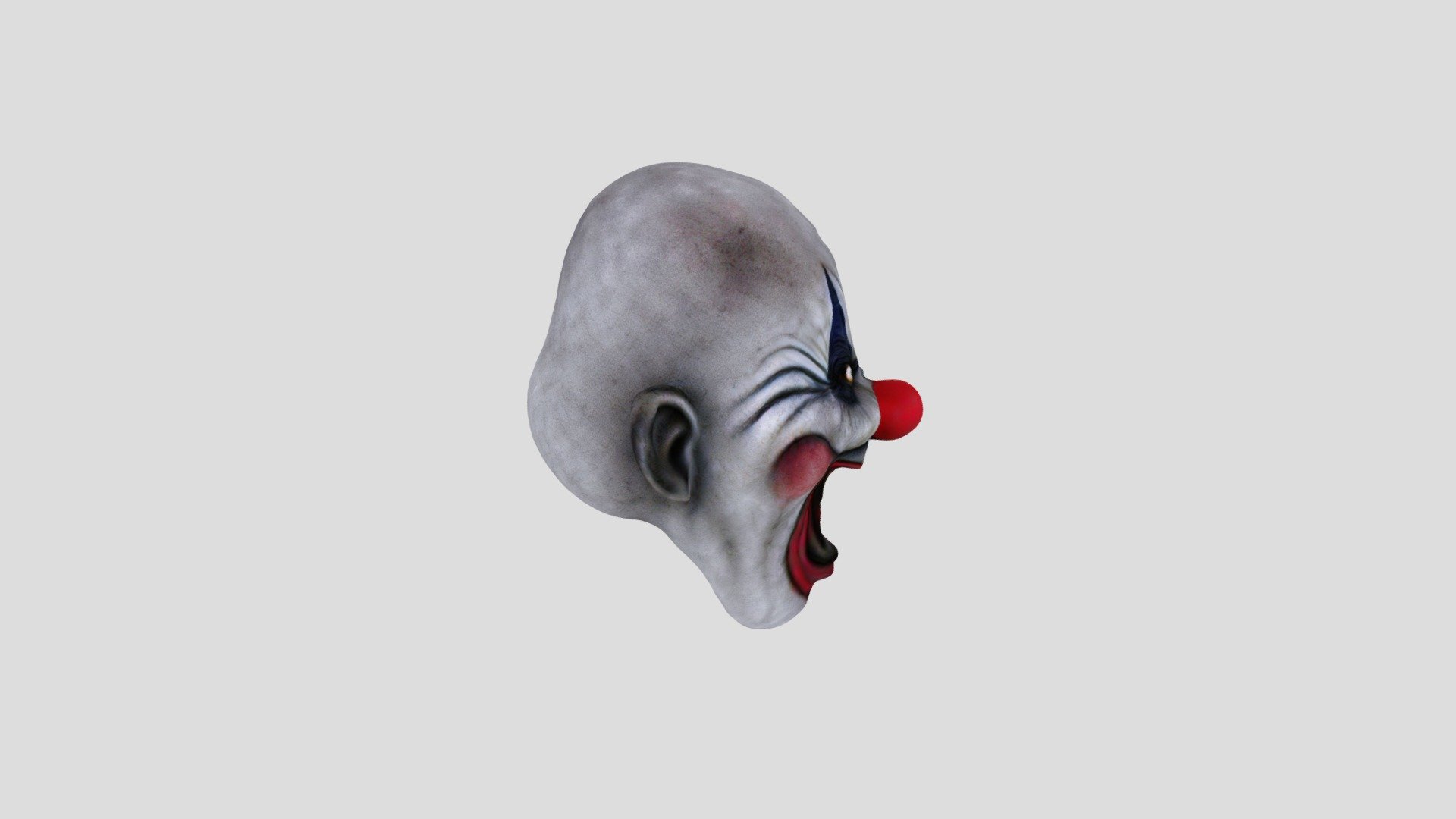 Clown Head - Halloween 3D Model - Download Free 3D model by Swan ...