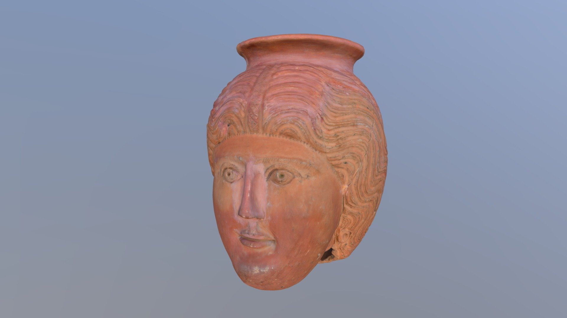 Roman Head Pot (Circa 2000 BC) - 3D model by catdixon [a4cc9af] - Sketchfab