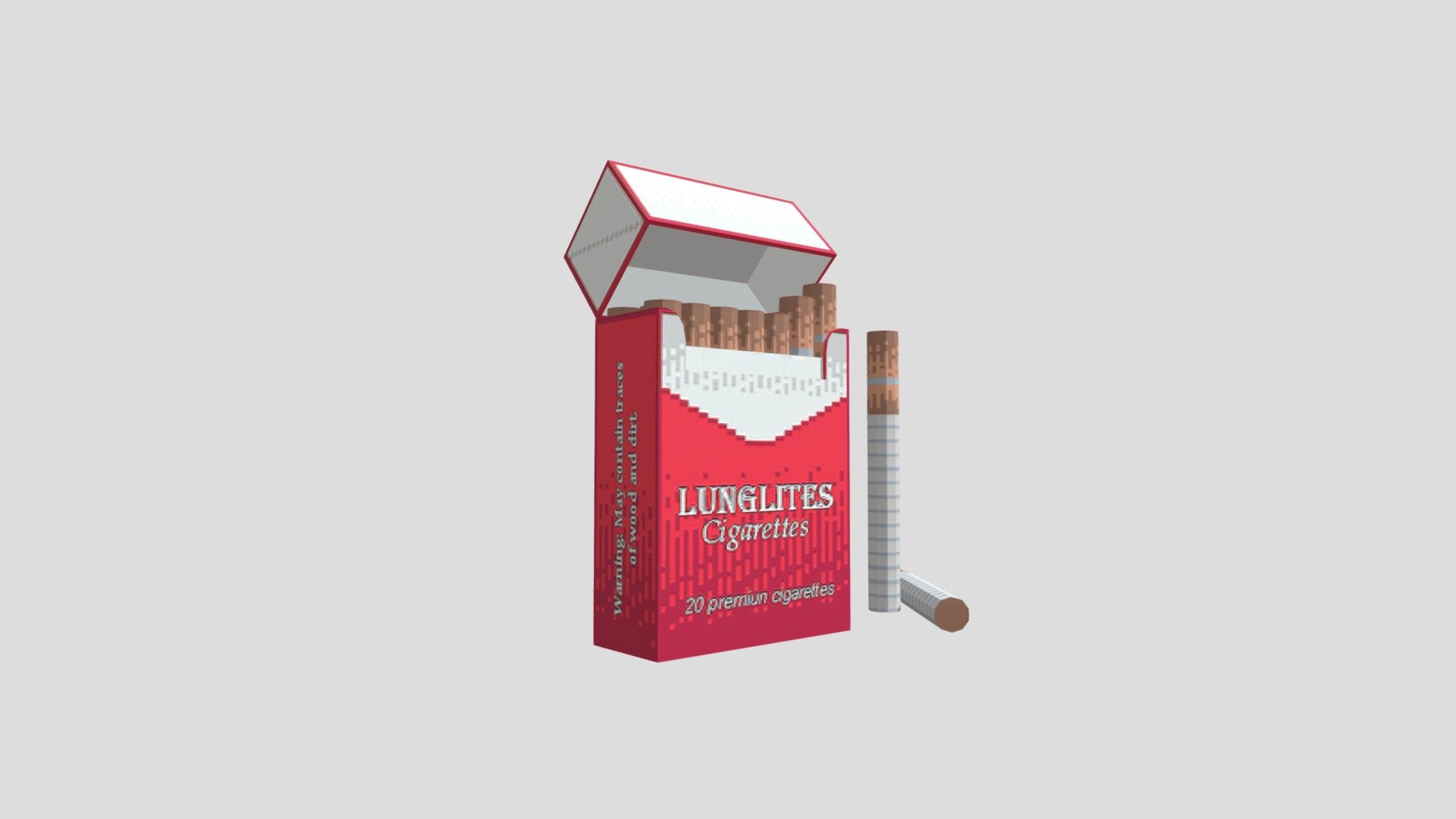 Pixel Art Cigarettes / Cigar Box - Download Free 3D model by Ktarsis ...