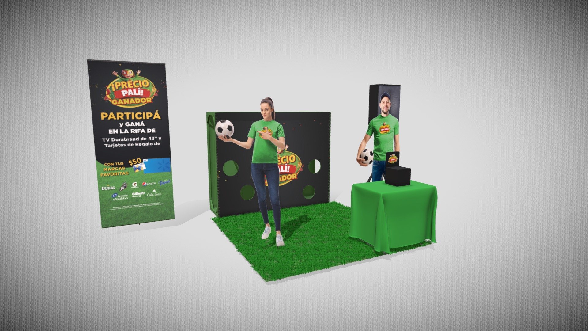 STAND 2X2 FUTBOL - 3D model by alex.cs.ren [a4cfe06] - Sketchfab