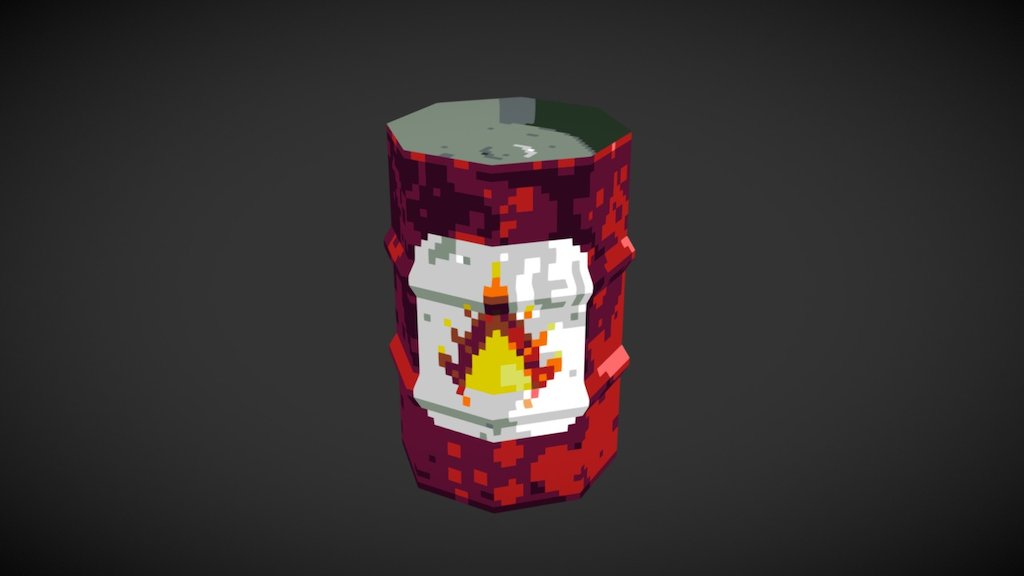 Low-Fi Explosive Barrel - 3D model by NotDead (@bevanmckechnie ...