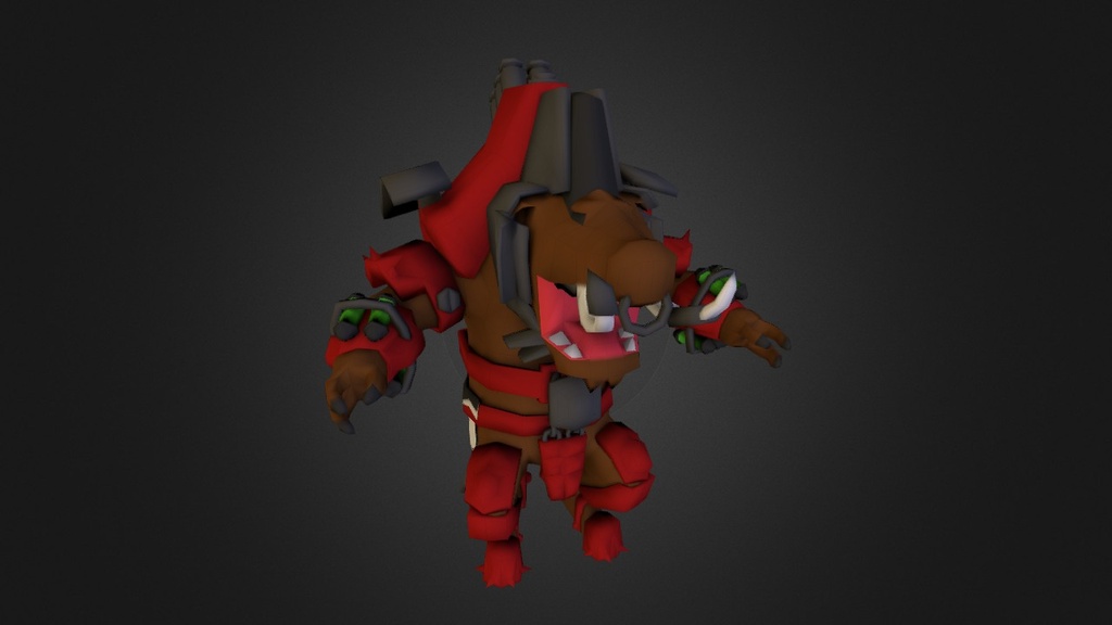 Warhog + Red Gear - 3D model by Luuk Kant (@luuk.rulezz) [a4d2428 ...