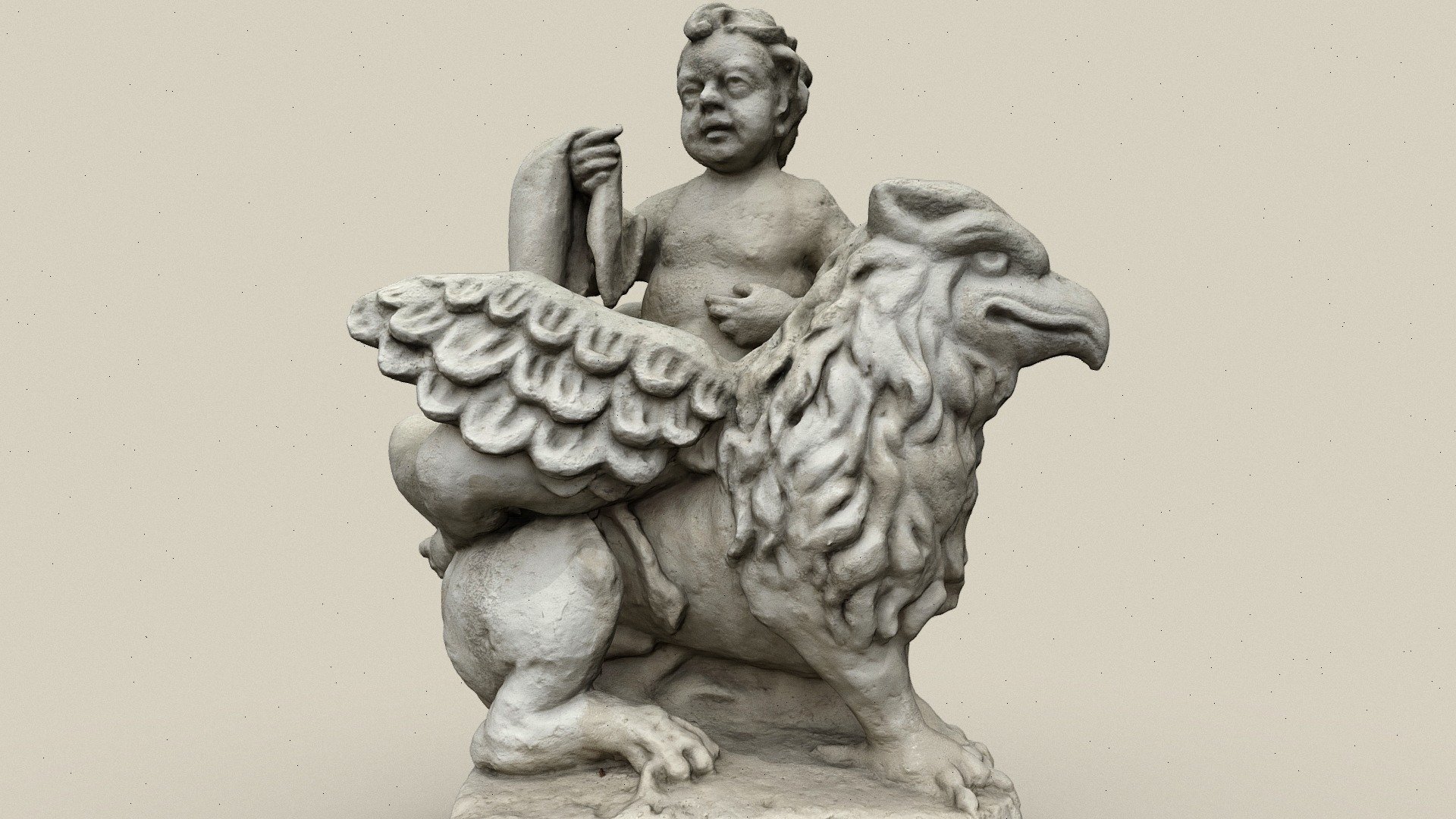 Putto mit Greif - Download Free 3D model by noe-3d.at (@www.noe-3d.at ...
