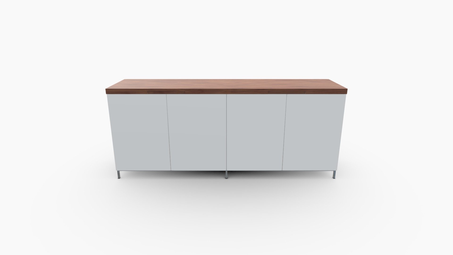 BUFFET FLORENCIA MAD. NATURALHIGH GLOSS BLANCO - Buy Royalty Free 3D ...