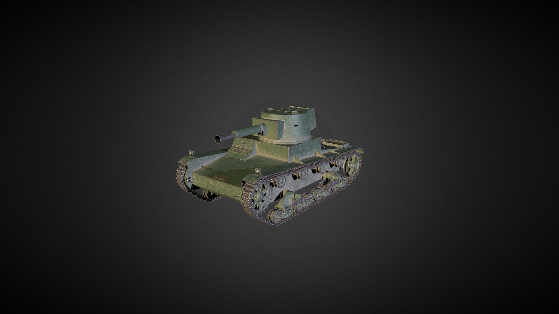 Vickers Mk. E Type B - 3D model by Degit22 [a4d5803] - Sketchfab