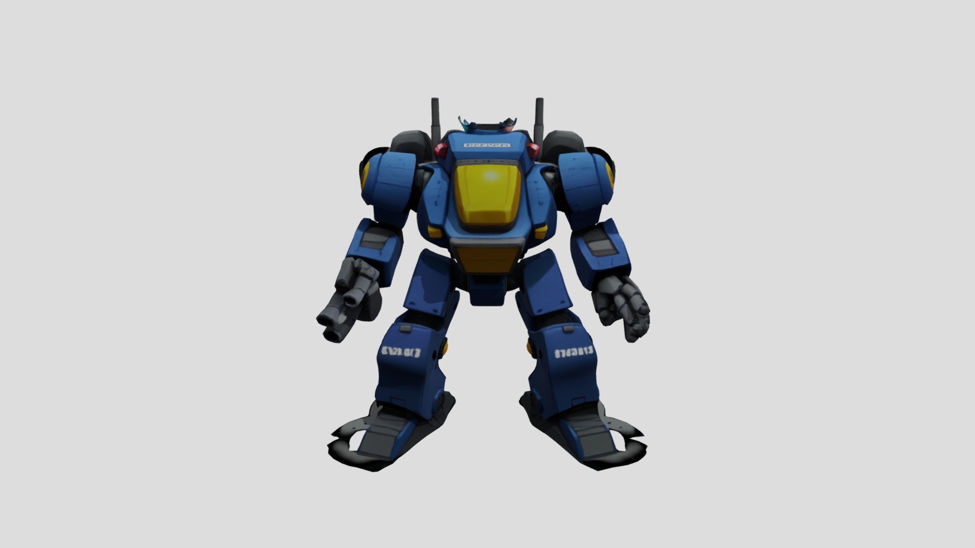 Futuristic Robot - 3D model by cpetruzzo [a4d5b75] - Sketchfab