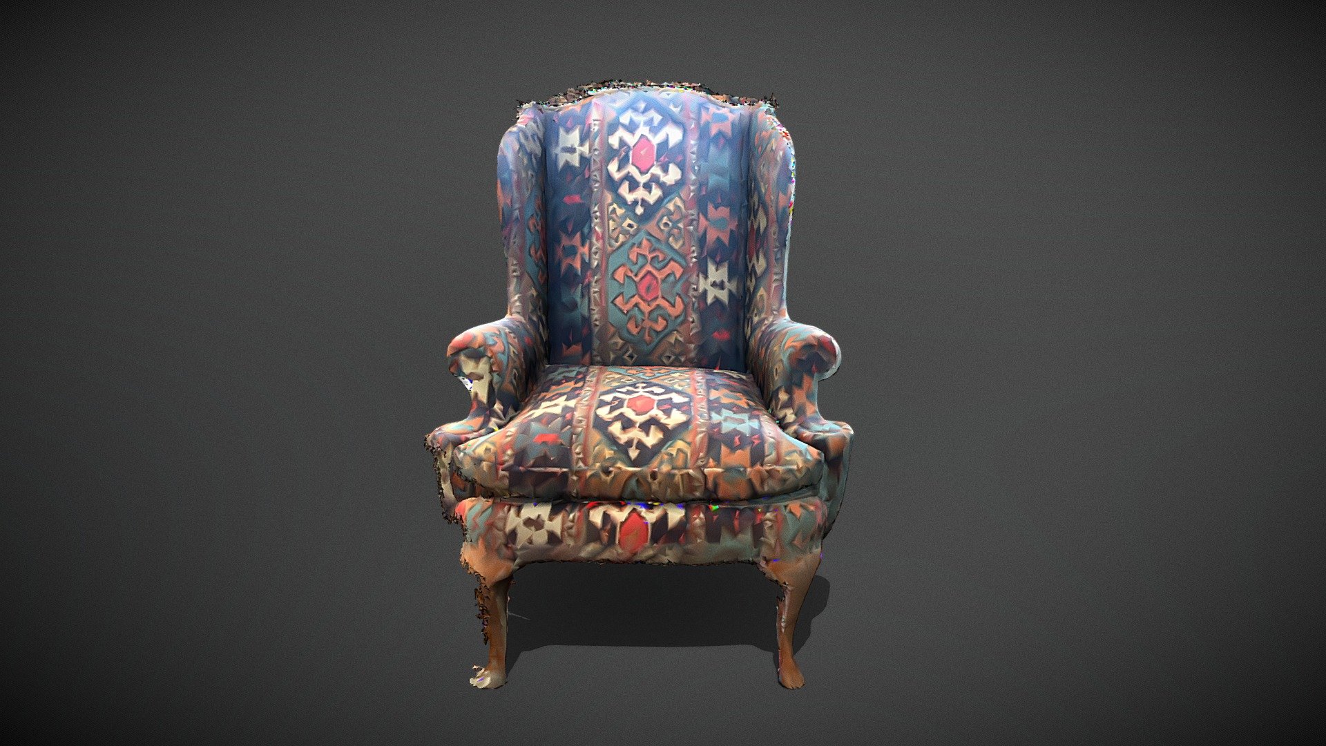 high back chair - Download Free 3D model by hcwiley [a4d6a46] - Sketchfab