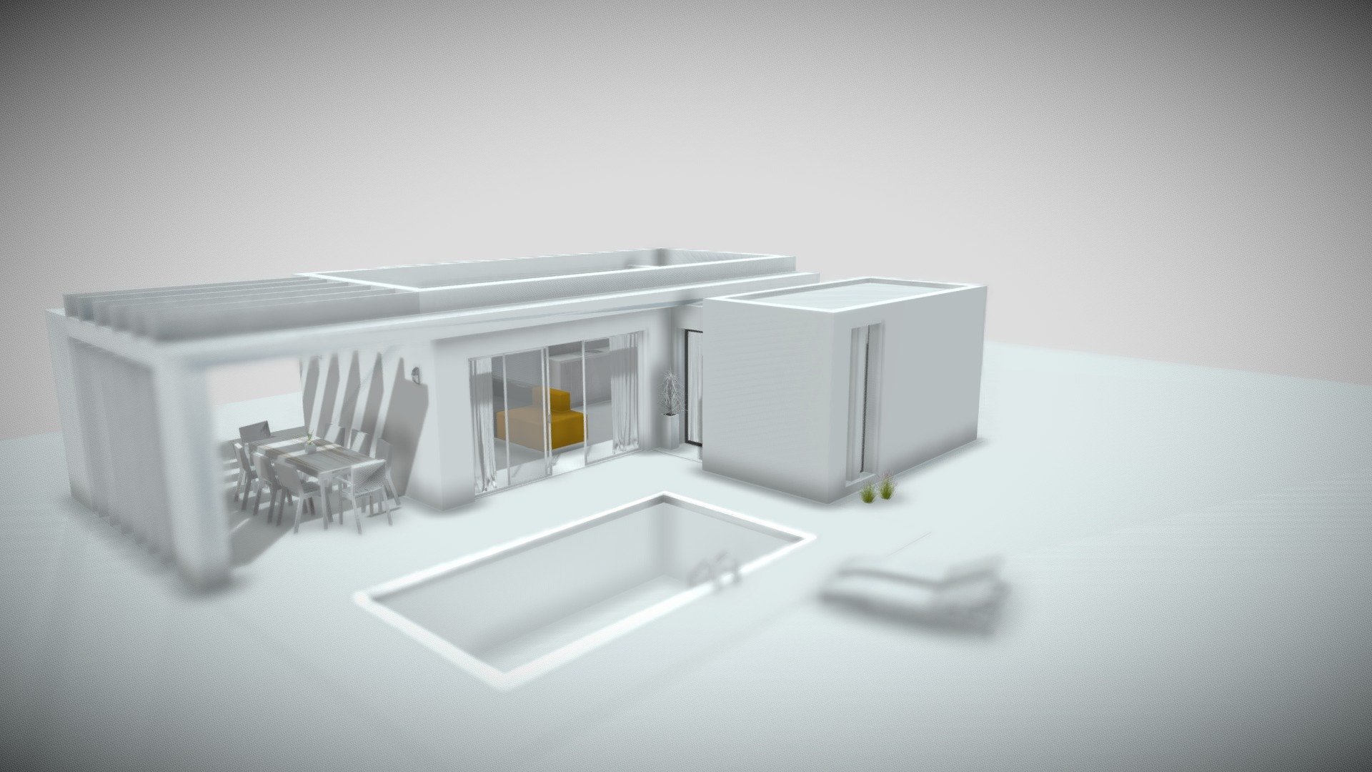 House with swimming pool - Download Free 3D model by ART_LOLL ...