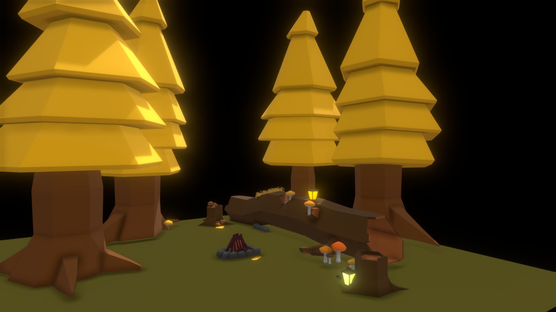 Camp Low Poly - 3D model by Artifacts Hub 3d (@ArtifactsHub3d) [a4d95a5 ...
