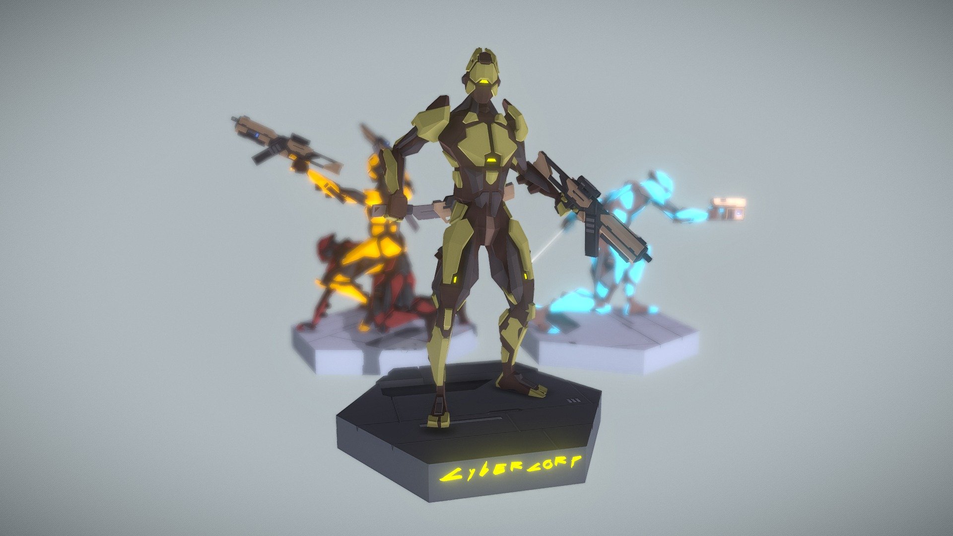 3D printing figurine from CyberCorp - Download Free 3D model by Megame ...
