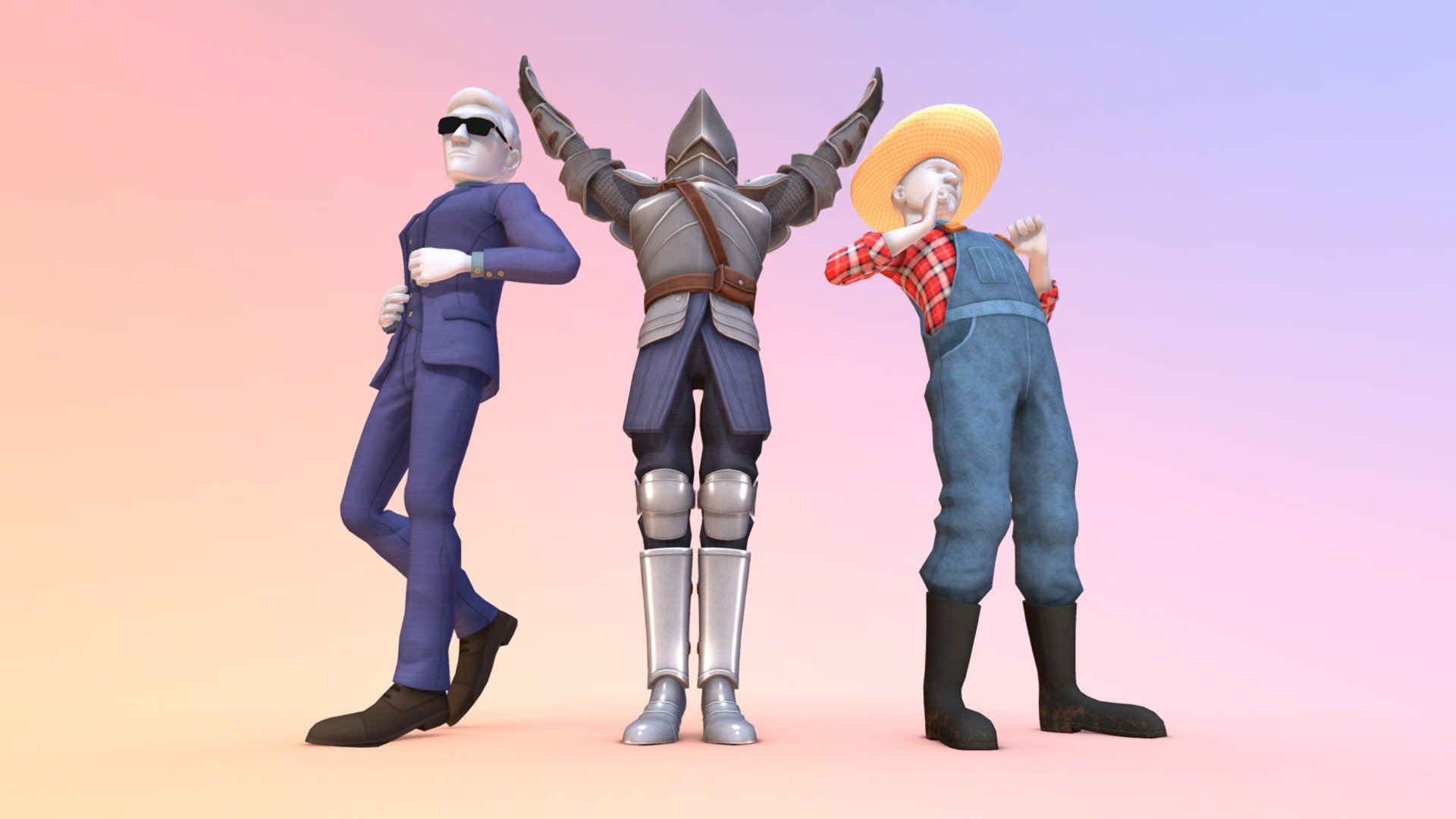 Three Costumes - 3D model by Justin T Phillips (@jtp360) [a4df7a7 ...