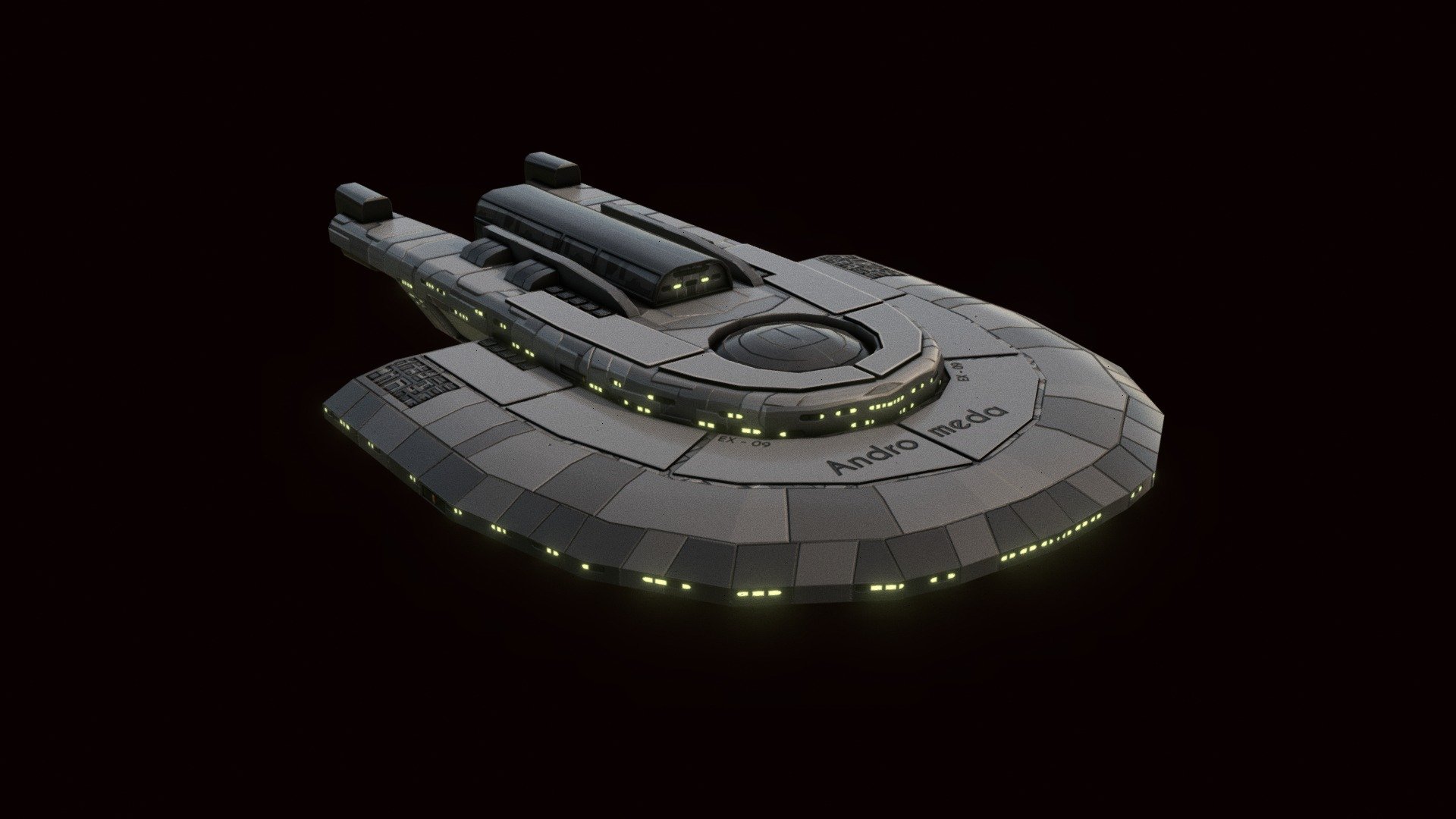 Andromeda Class heavy Cruiser - Download Free 3D model by Sol ...