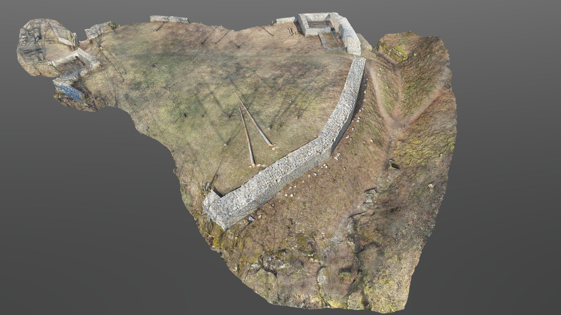 Wenslingen, Ödenburg (vor der Sanierung 2022) - 3D model by Archäologie ...
