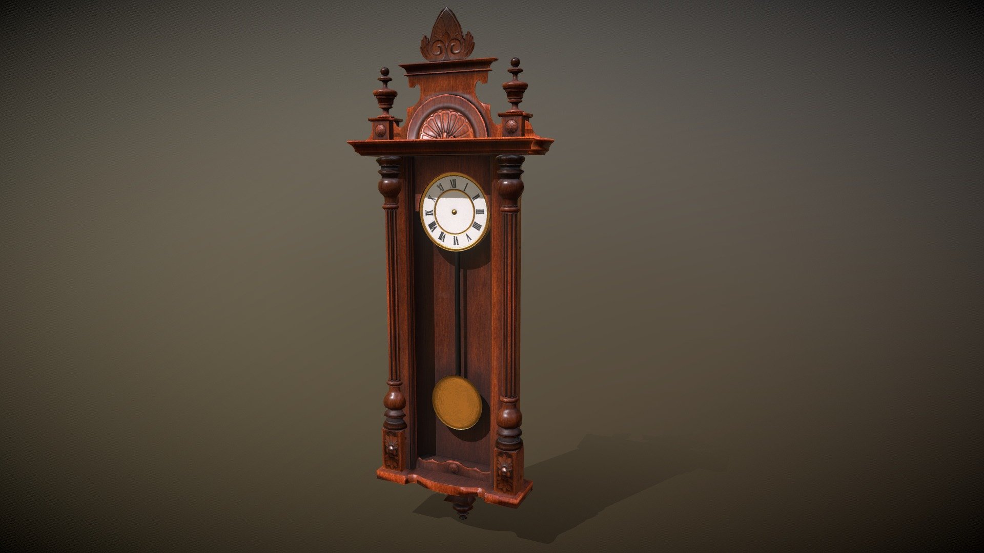 Antique Clock - 3D model by Eva (@evaart) [a4e0474] - Sketchfab