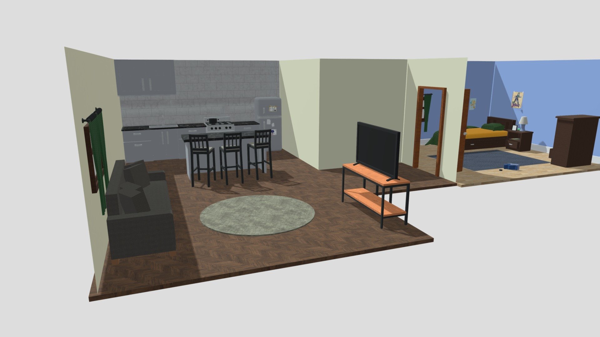 'ODD' 3D Environment - 3D model by nour987 [a4e2699] - Sketchfab