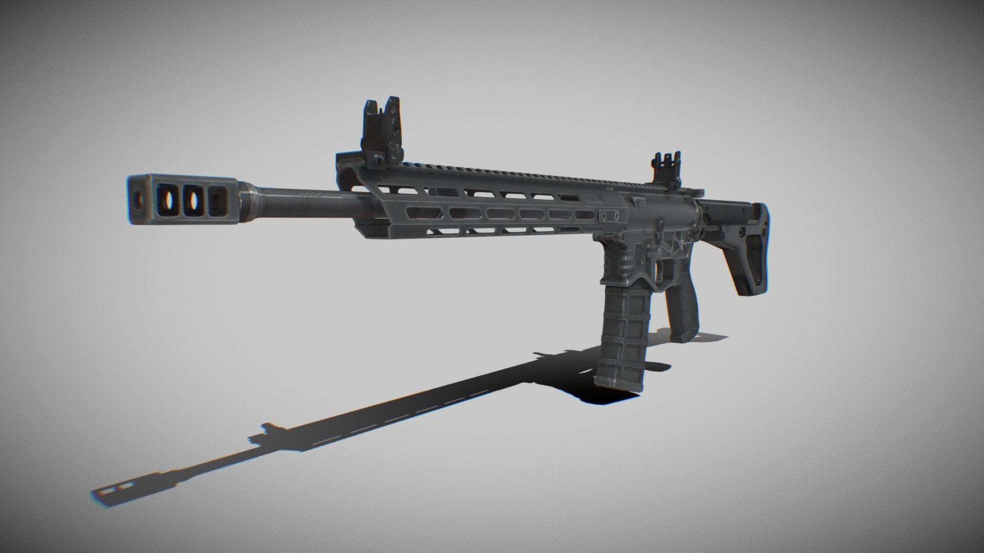 SAINT EDGE AR15 Assault Rifle - Download Free 3D model by defroeszte ...