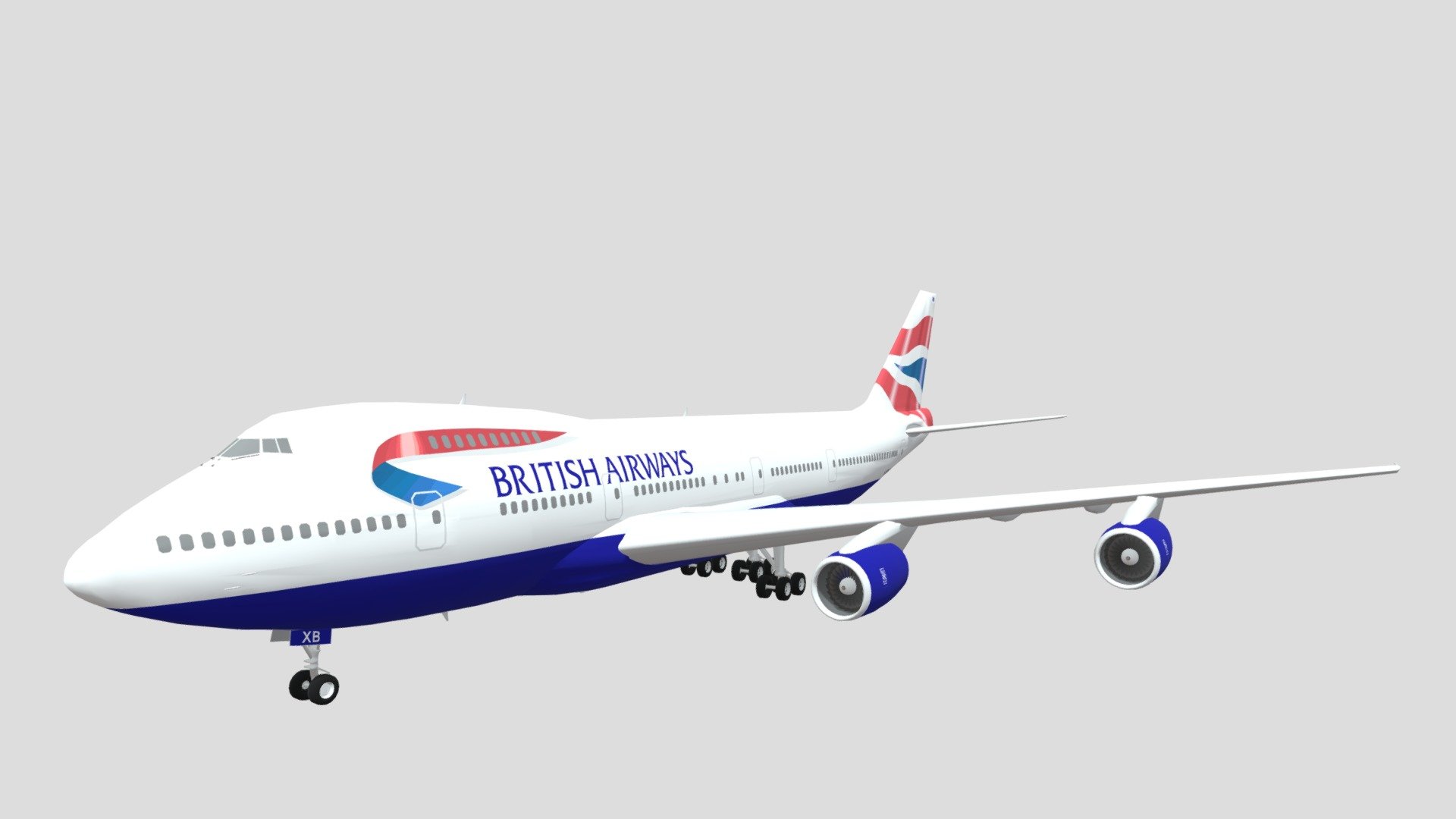 boeing 747-236B British Airways - Download Free 3D model by zairiq ...