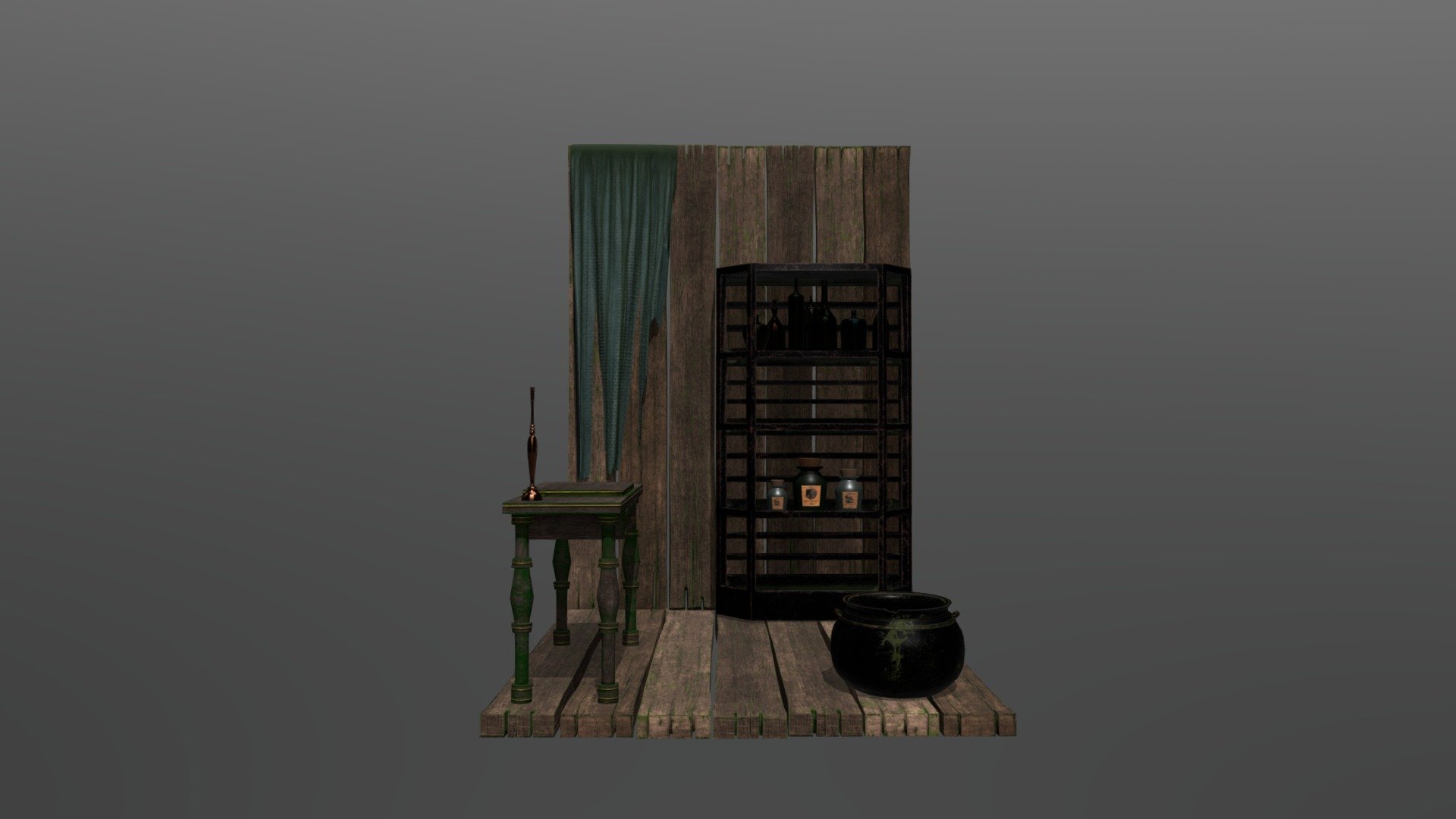 Voodoo Cabin Composition 2 - 3D model by liliantheod [a4e7170] - Sketchfab