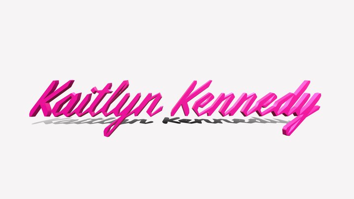 Cursive 3D models - Sketchfab