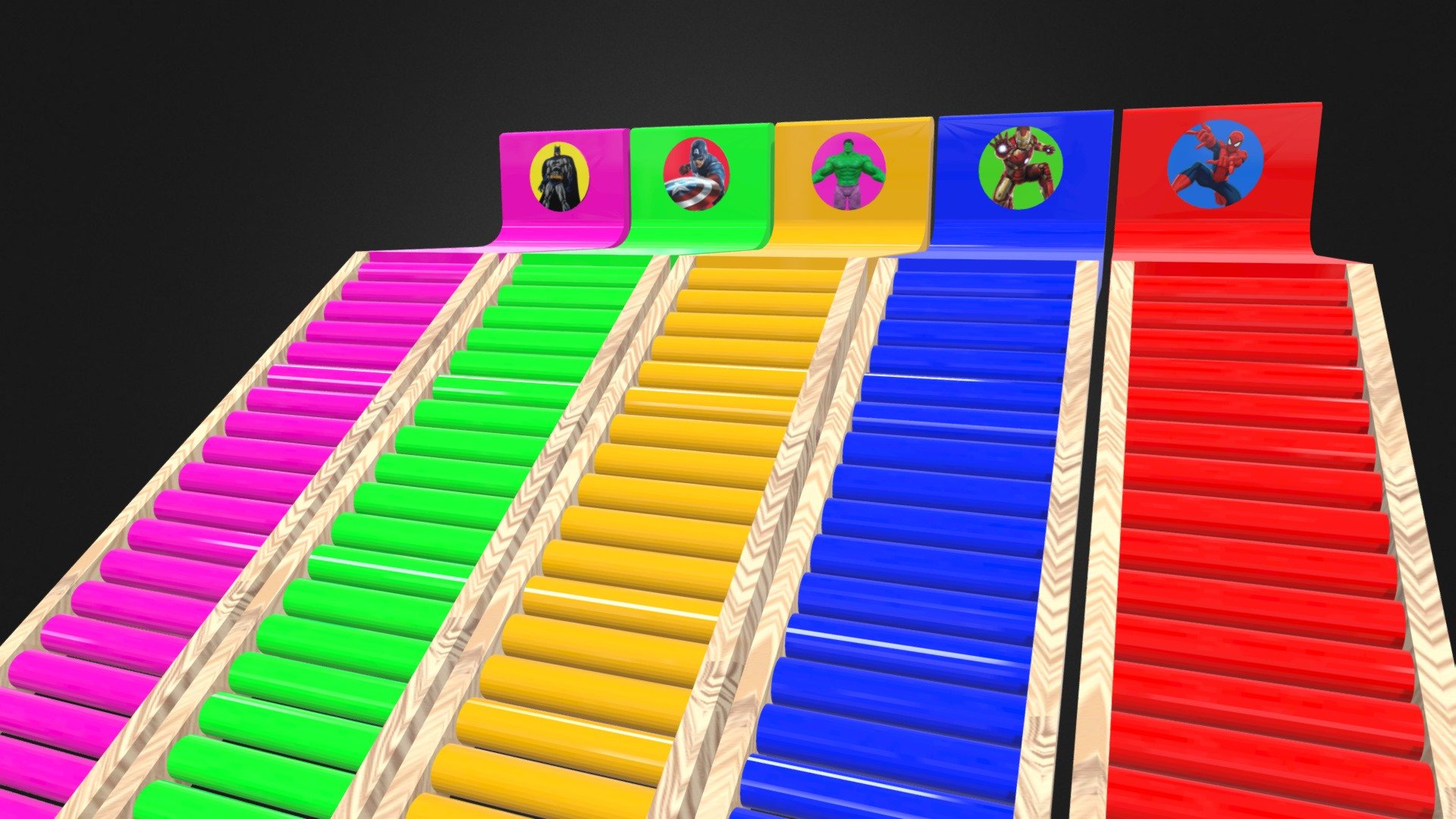 Super Heroes Slide Model ( fs22_bmng_iclone+fbx) - 3D model by ...