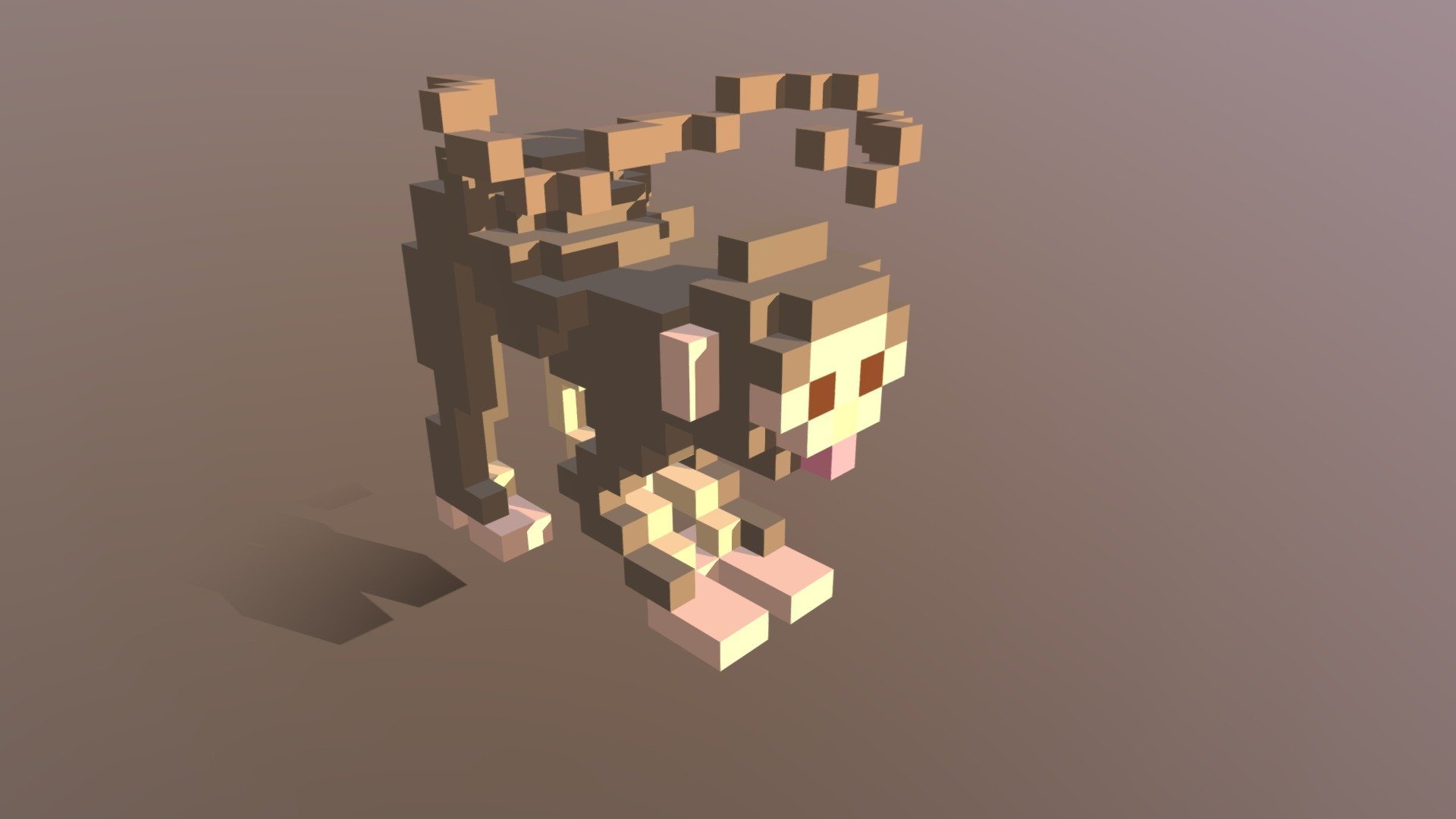 [AnimaVoxel] #9: Monkey - 3D model by Knuttunk [a4ed8ff] - Sketchfab