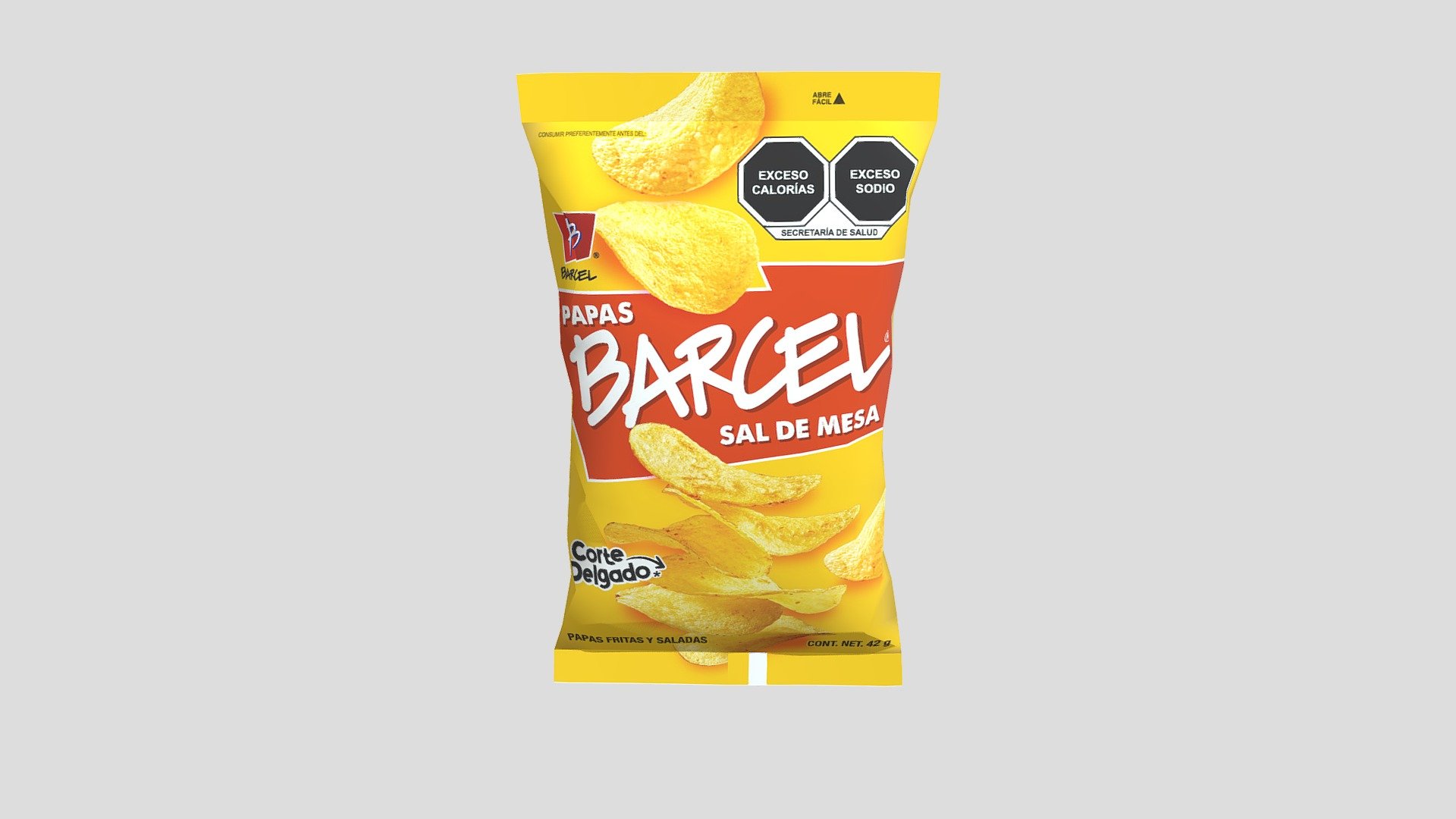 Papas Barcel Sal 42g 3d Model By Xiumtz [a4ee3b4] Sketchfab