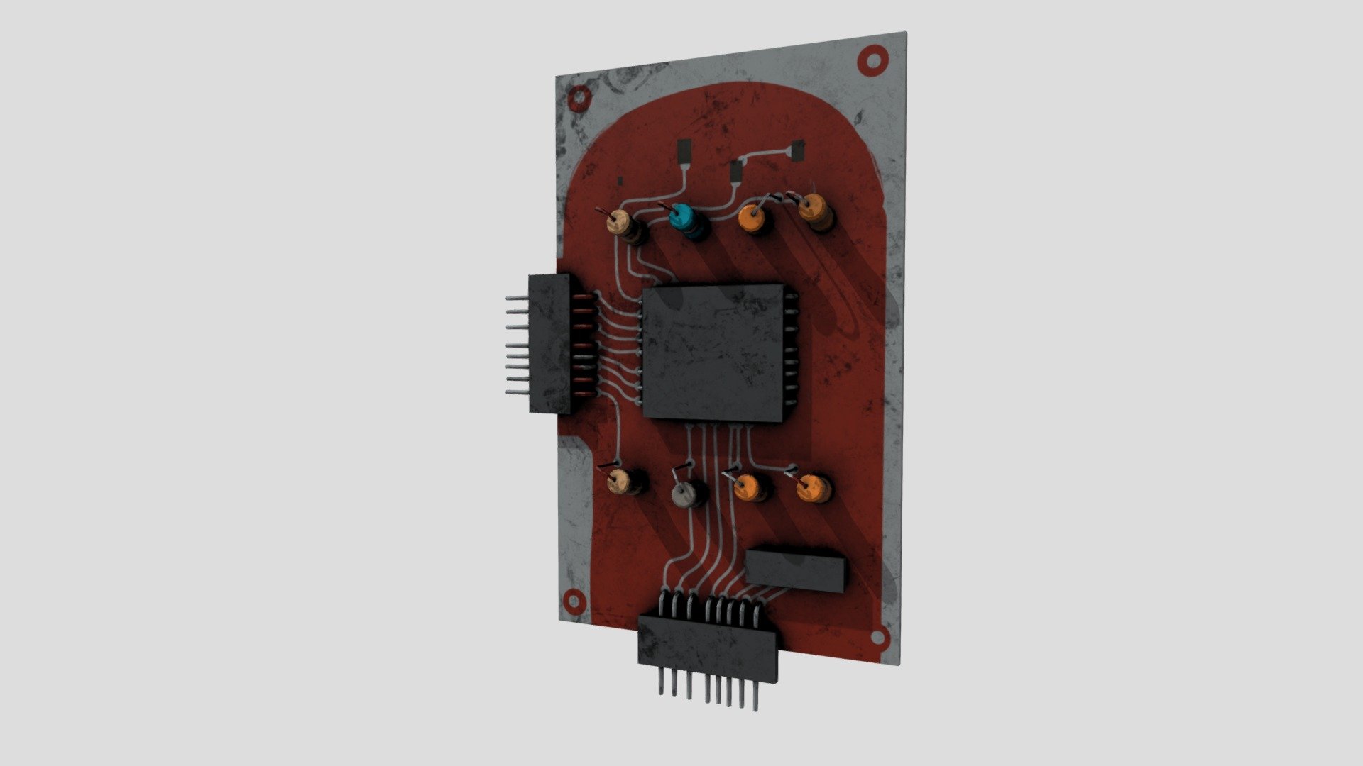 Red Electronic Board - Download Free 3D model by LongJohn [a4ee70c ...