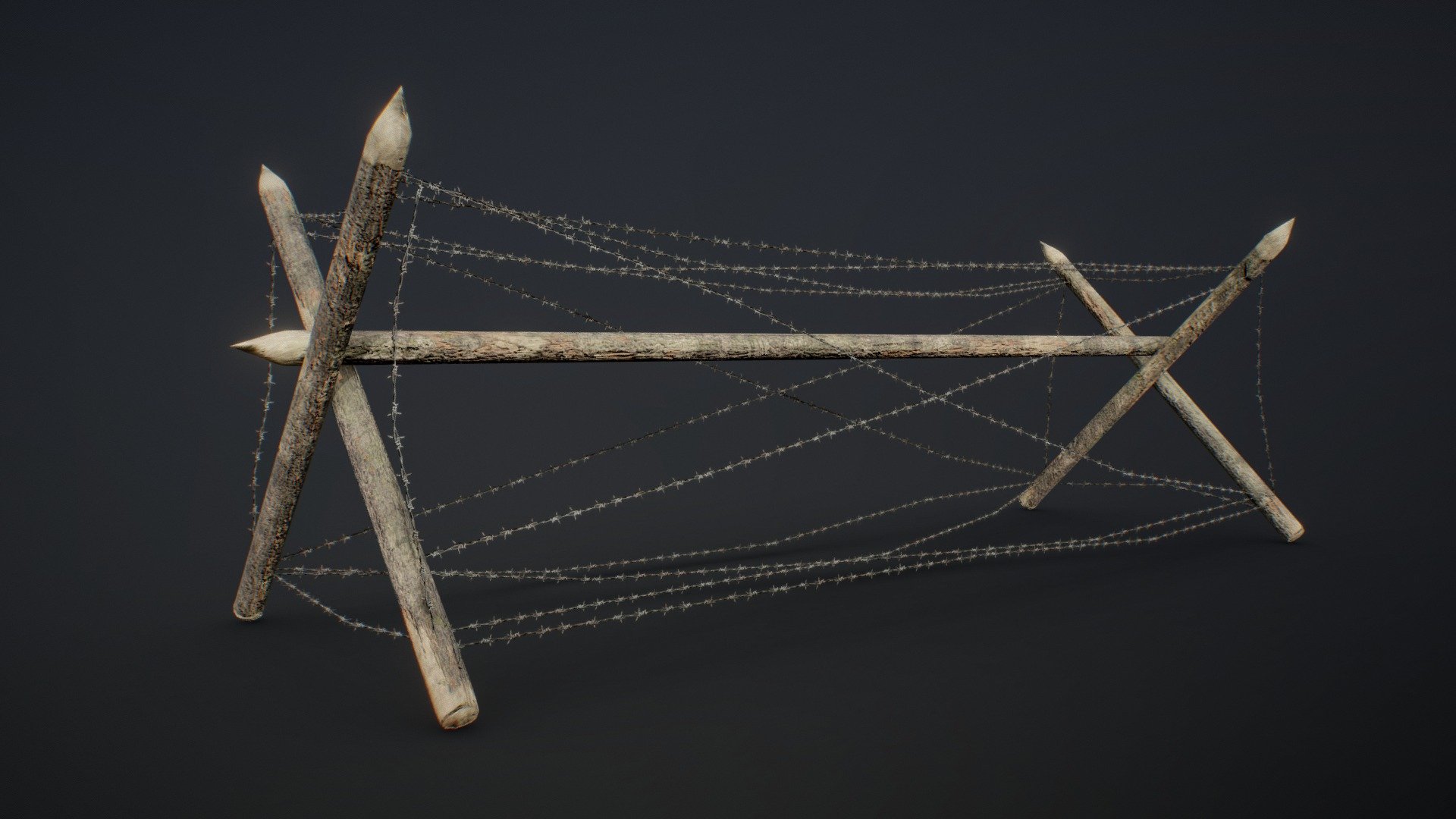 Barbed Wire 02 -Game Assets - Buy Royalty Free 3D model by 3D Forces ...