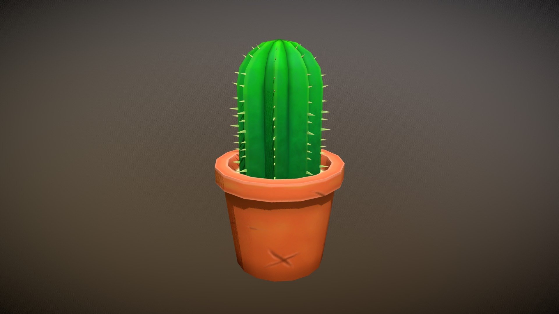 Hand Painted Cactus! - 3D model by Alec Cameron (@alcapwn44) [a4ef23c ...