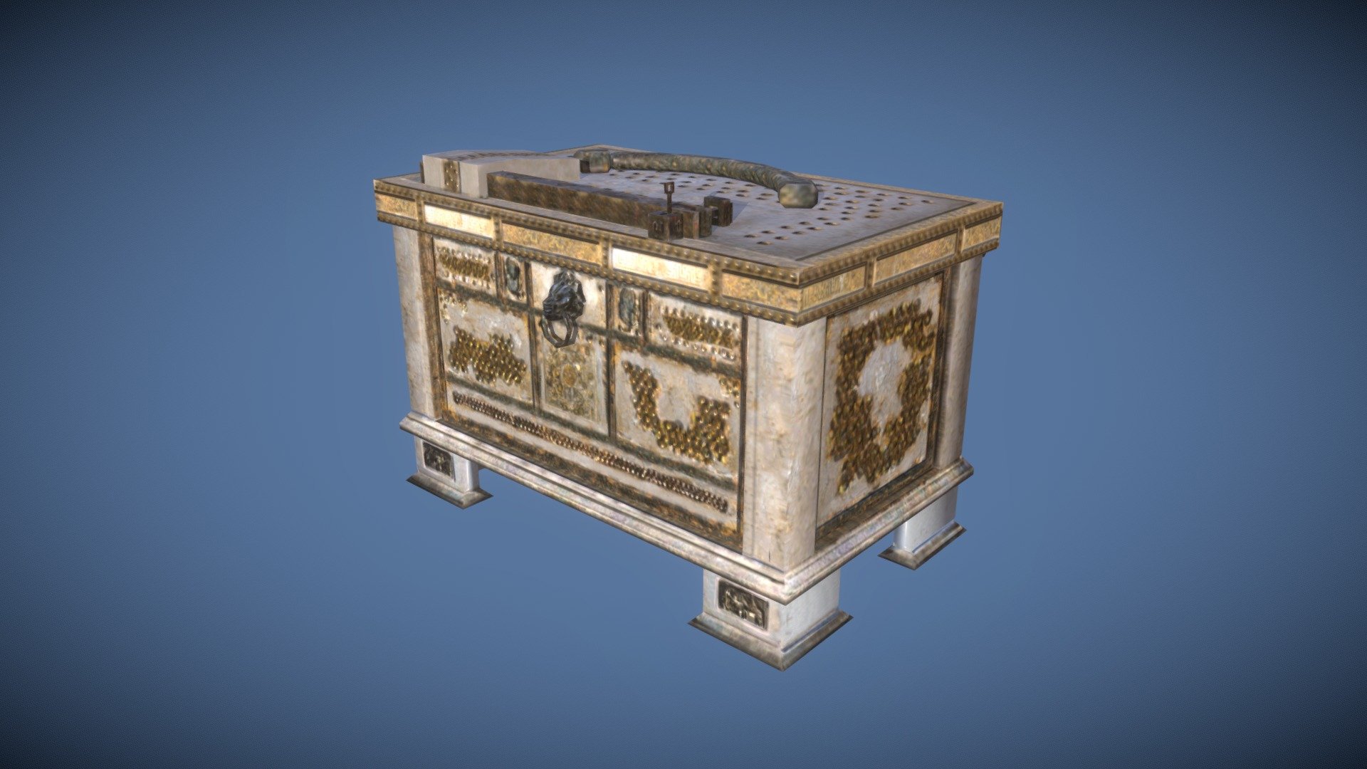 Old Roman Style Treasure Chest [animated] - Download Free 3D model by ...